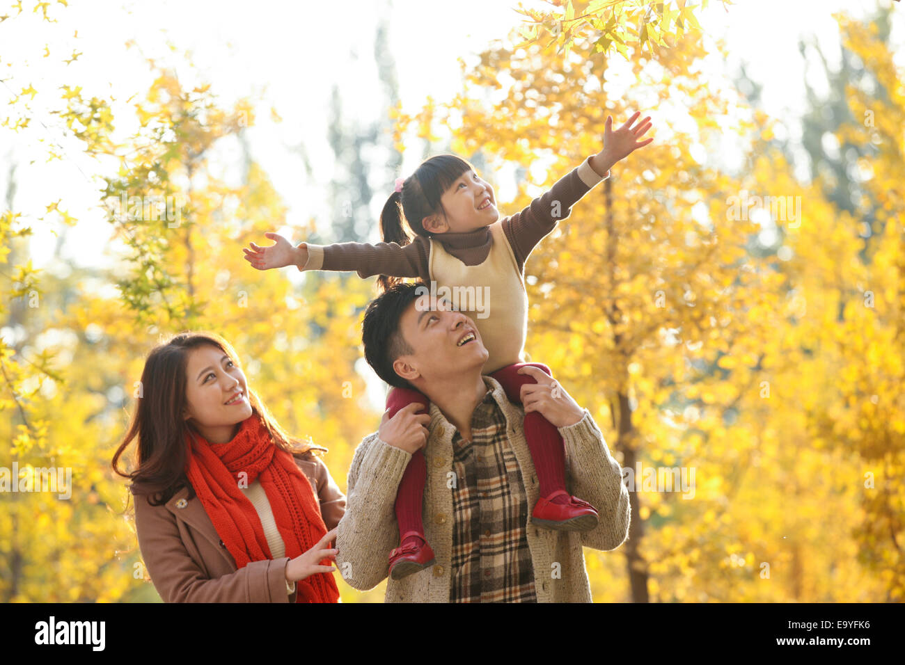 Portrait of Chinese family Stock Photo - Alamy