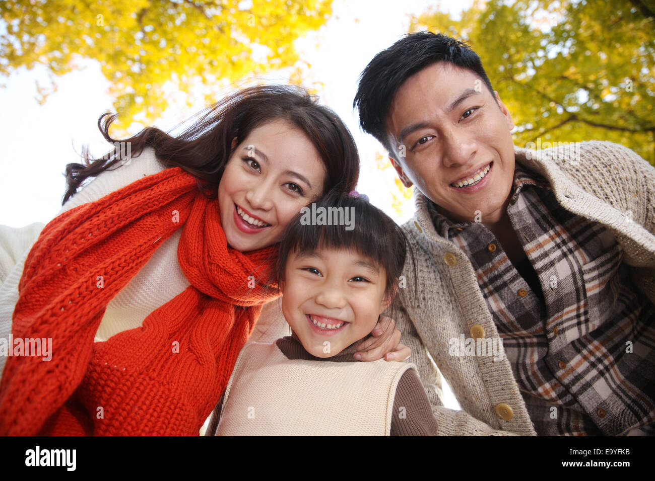 Portrait of Chinese family Stock Photo - Alamy