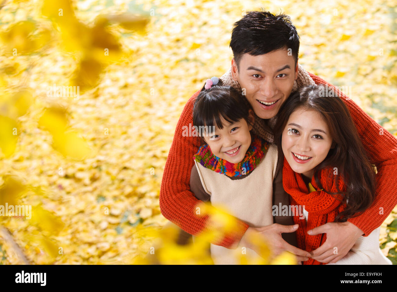 Portrait of Chinese family Stock Photo - Alamy