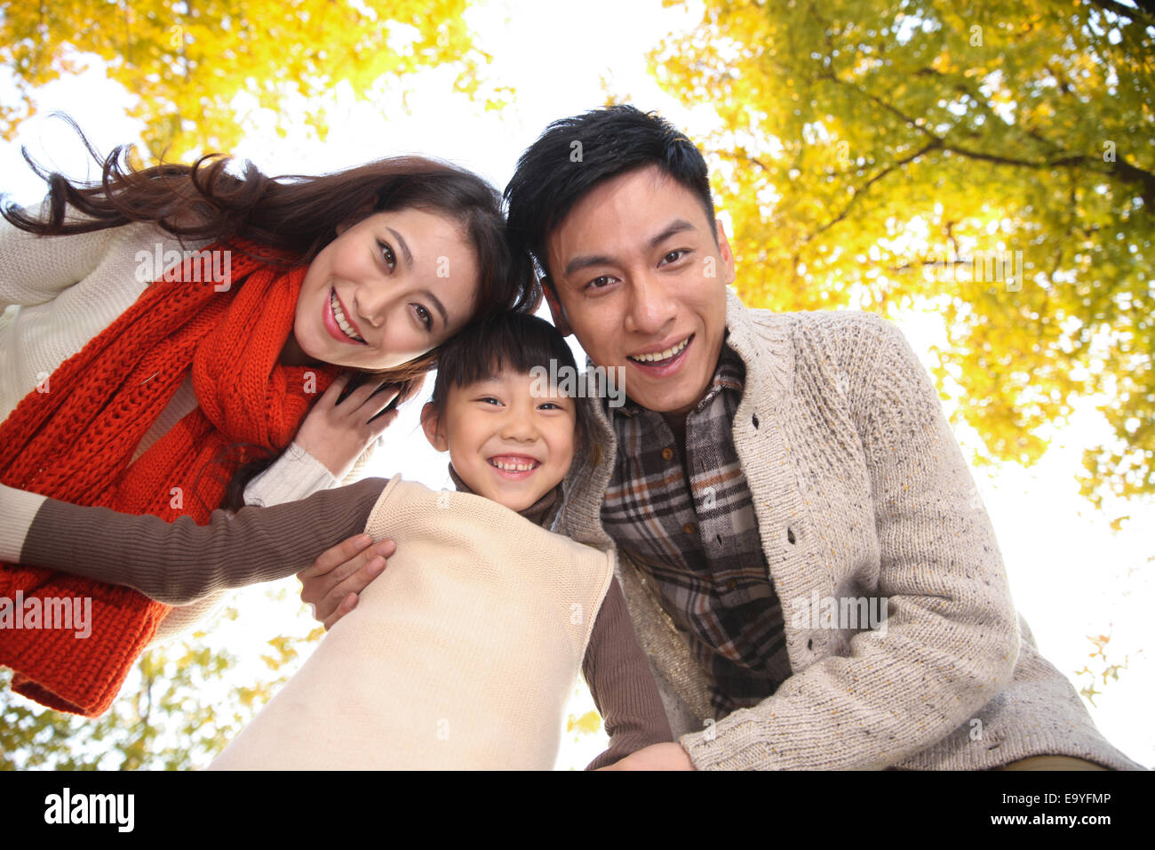 Portrait of Chinese family Stock Photo - Alamy