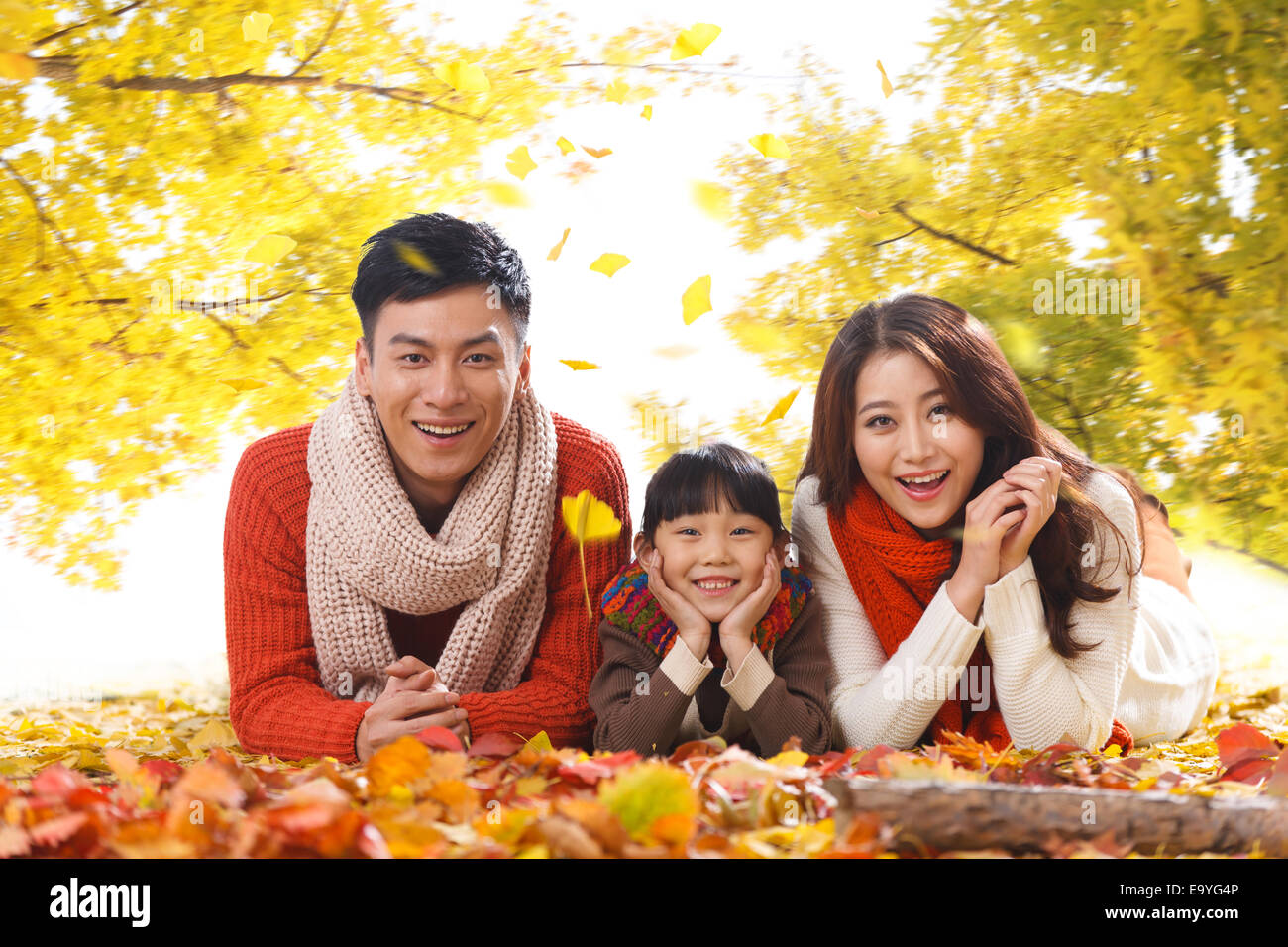 Portrait of Chinese family Stock Photo - Alamy