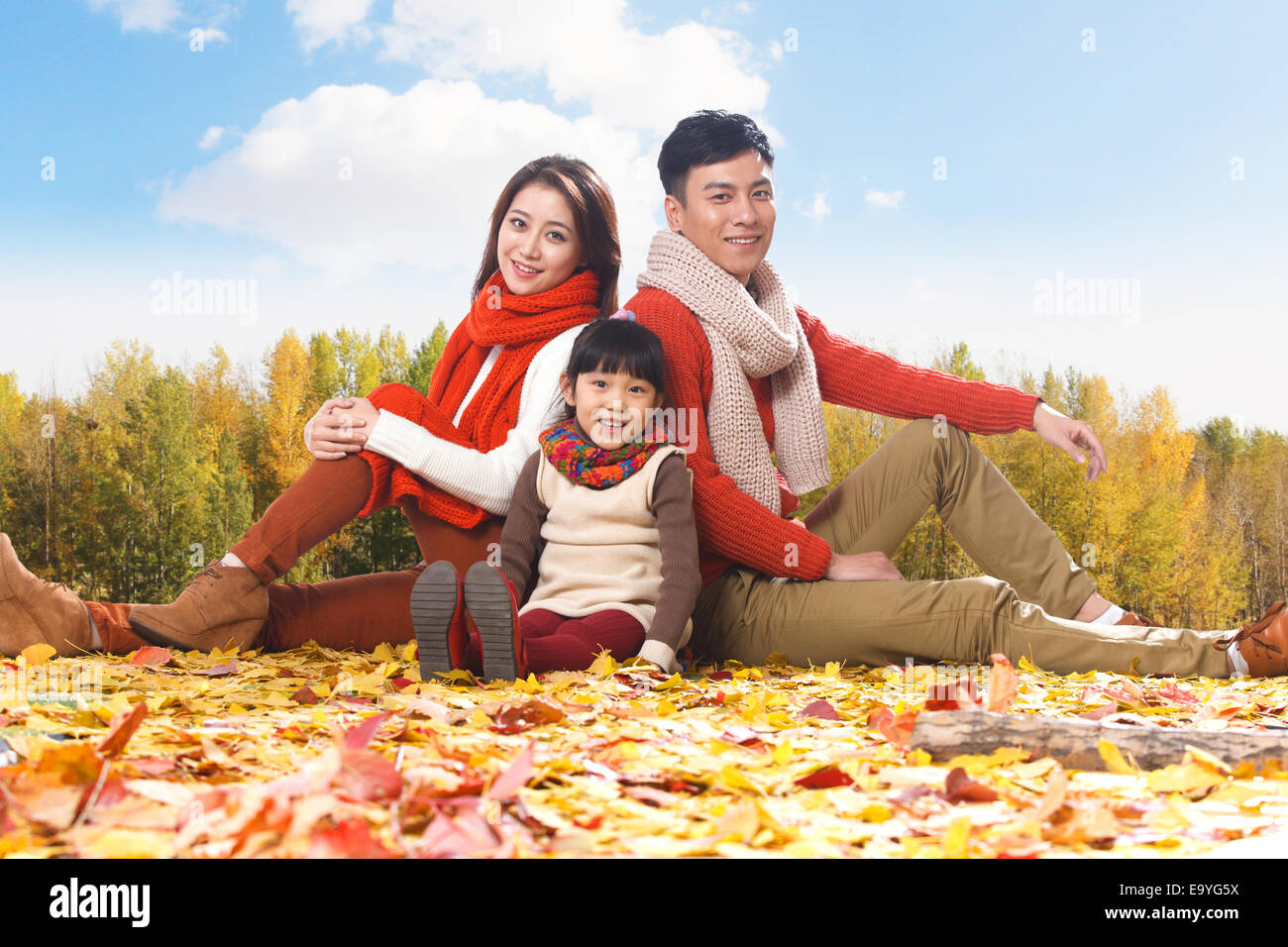 Portrait of Chinese family Stock Photo - Alamy