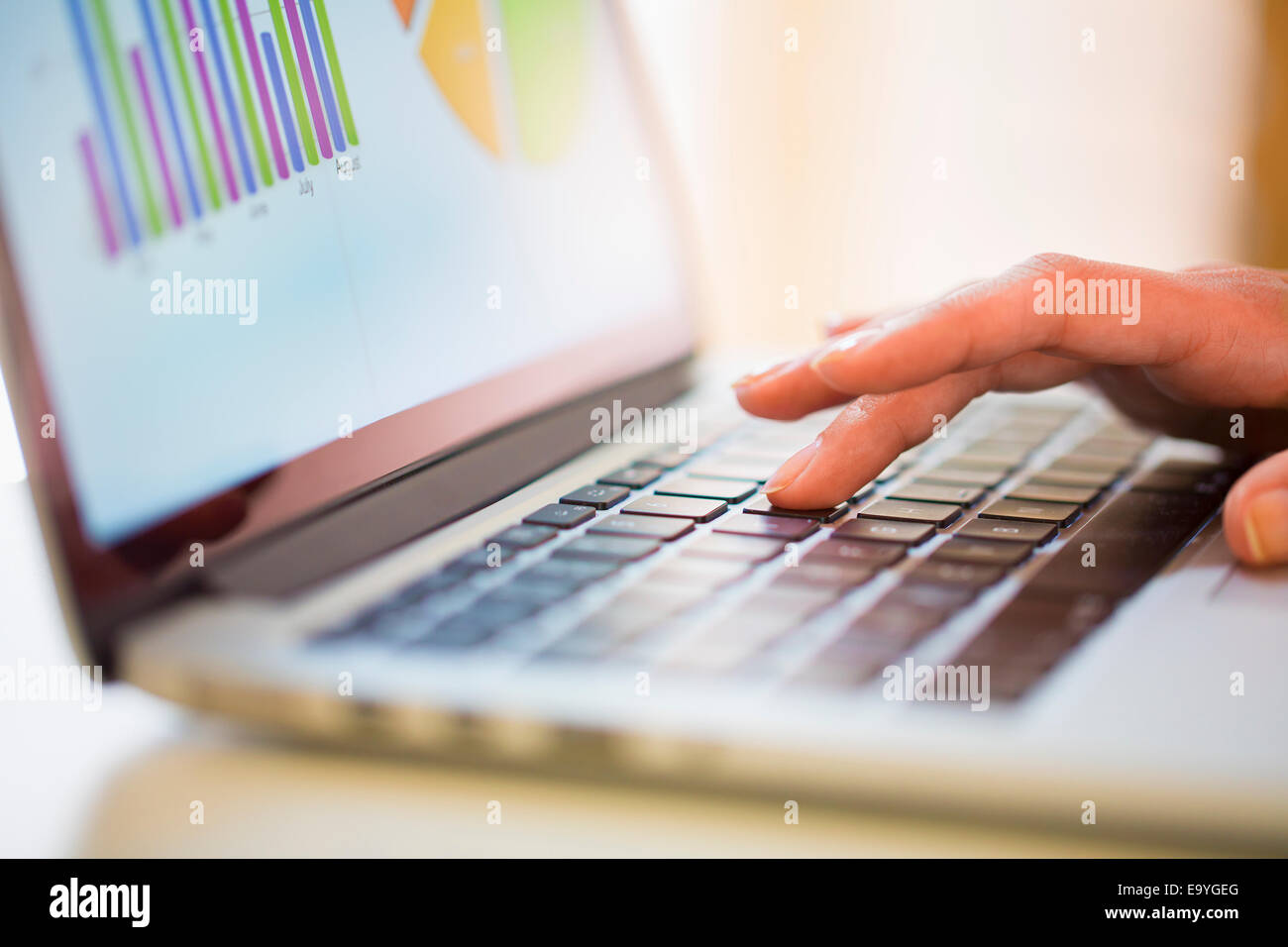 business chart charts close-up closeup computer corporate data digital ...