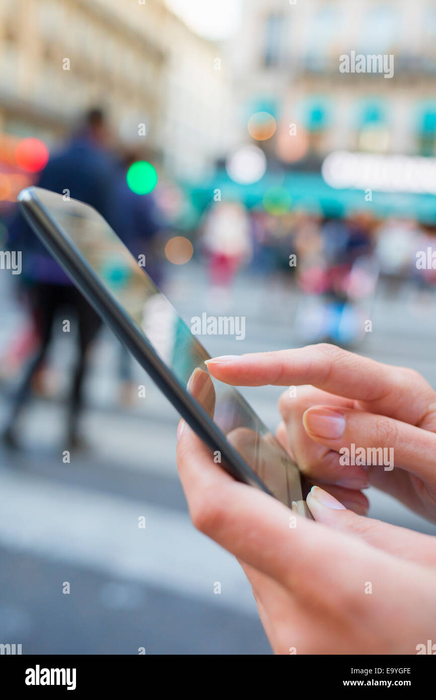 adult app background business businesswoman caucasian cell cellphone ...