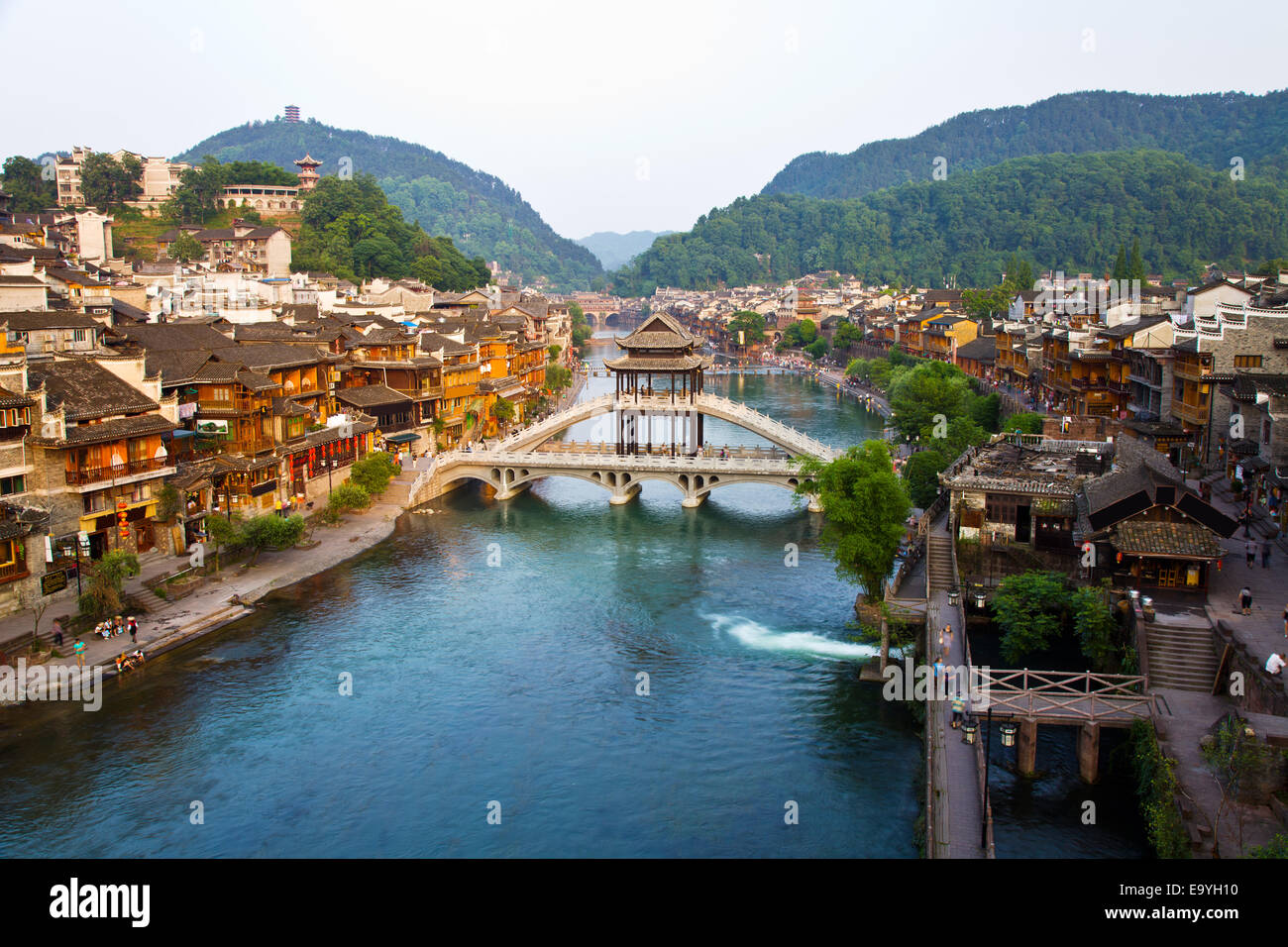 The ancient city of Fenghuang in Hunan Stock Photo - Alamy