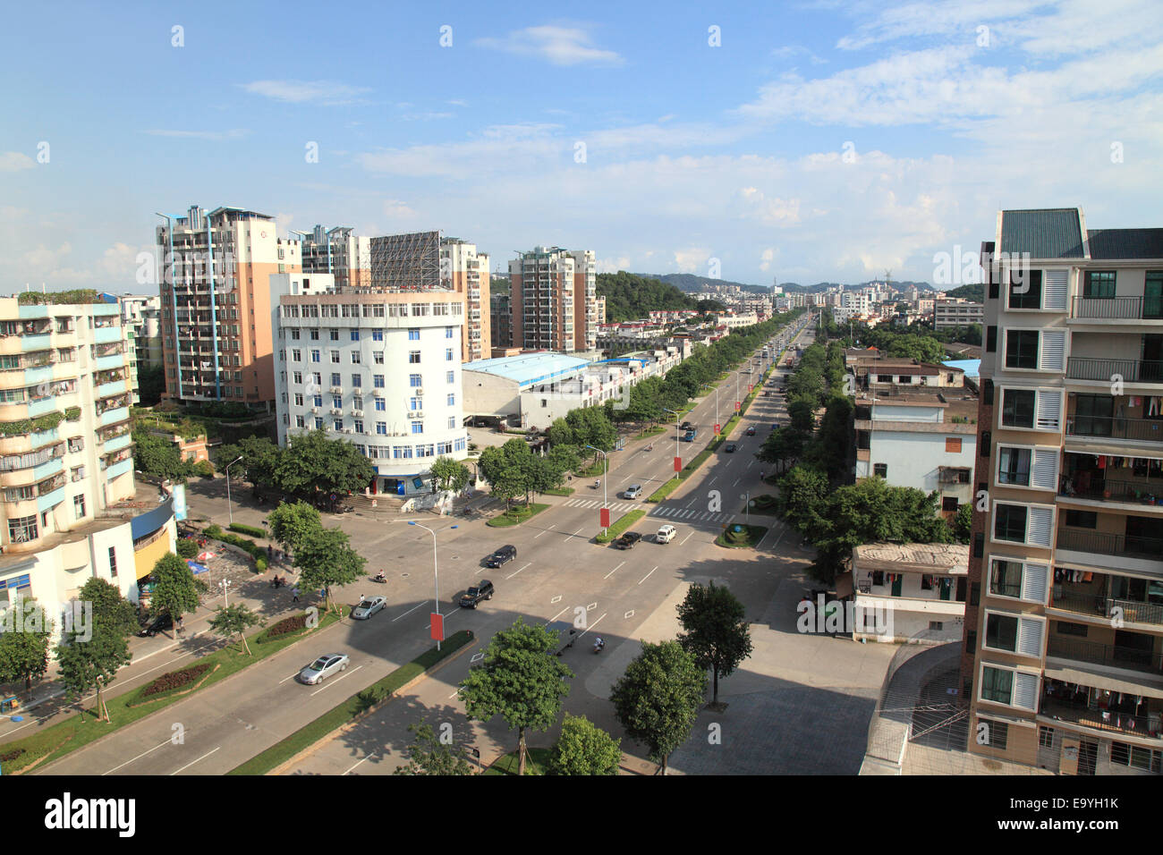 Jiangmen City, Guangdong Province city roads Stock Photo - Alamy