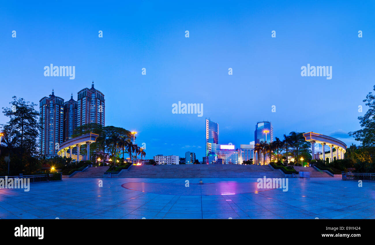Jiangmen City, Guangdong Province town square Stock Photo - Alamy