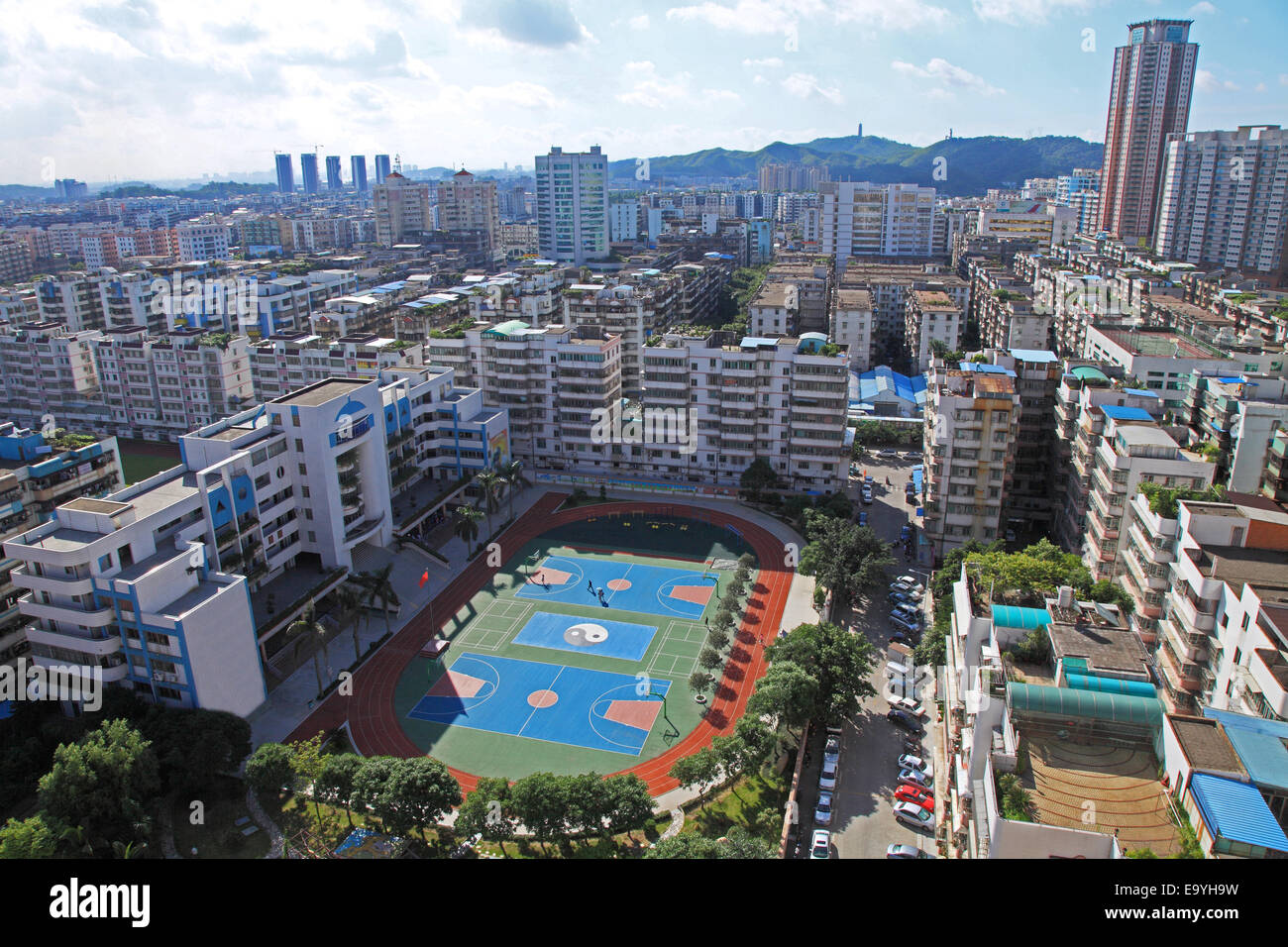 Jiangmen City Guangdong Province the school playground Stock Photo - Alamy
