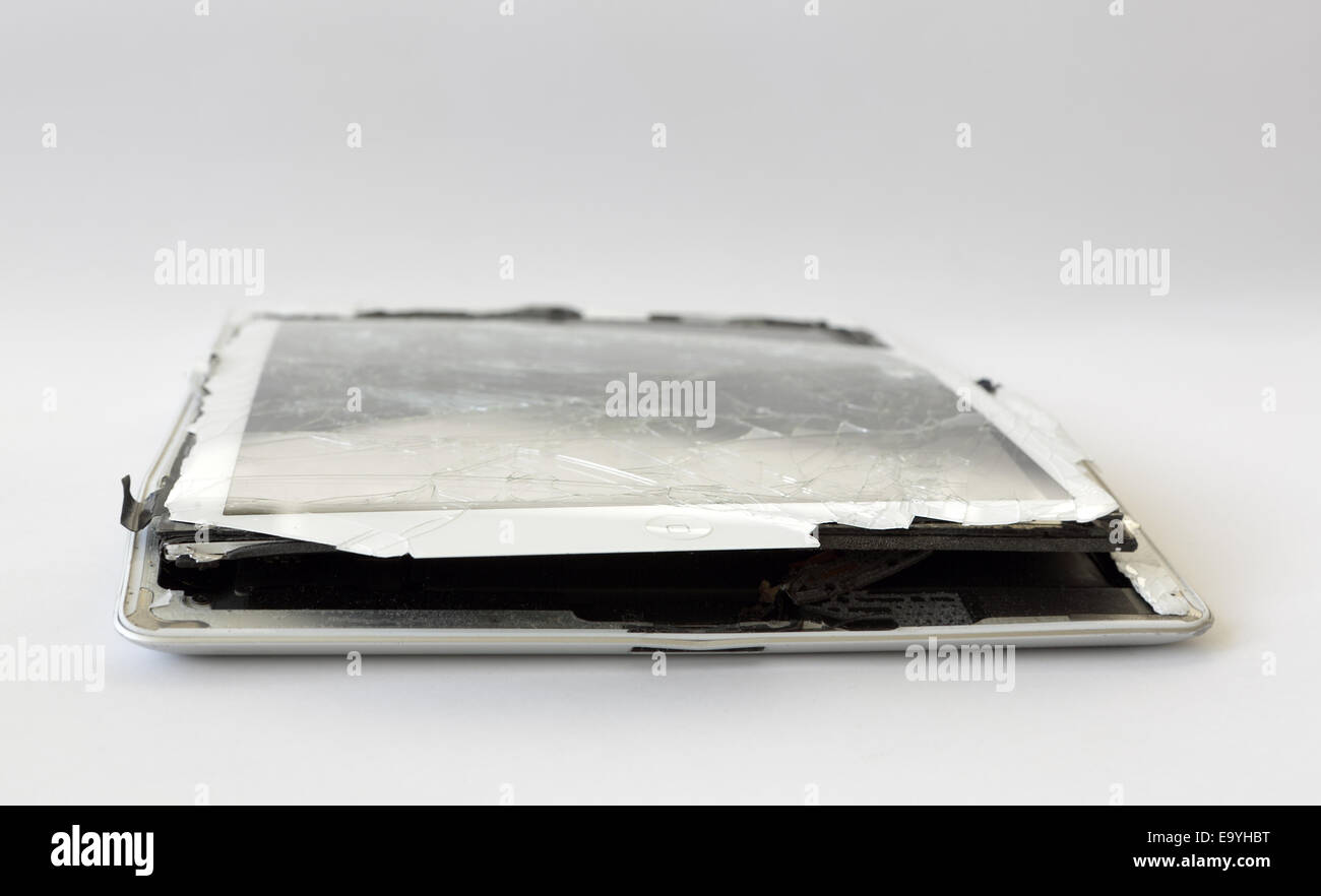 Broken mobile device Stock Photo - Alamy