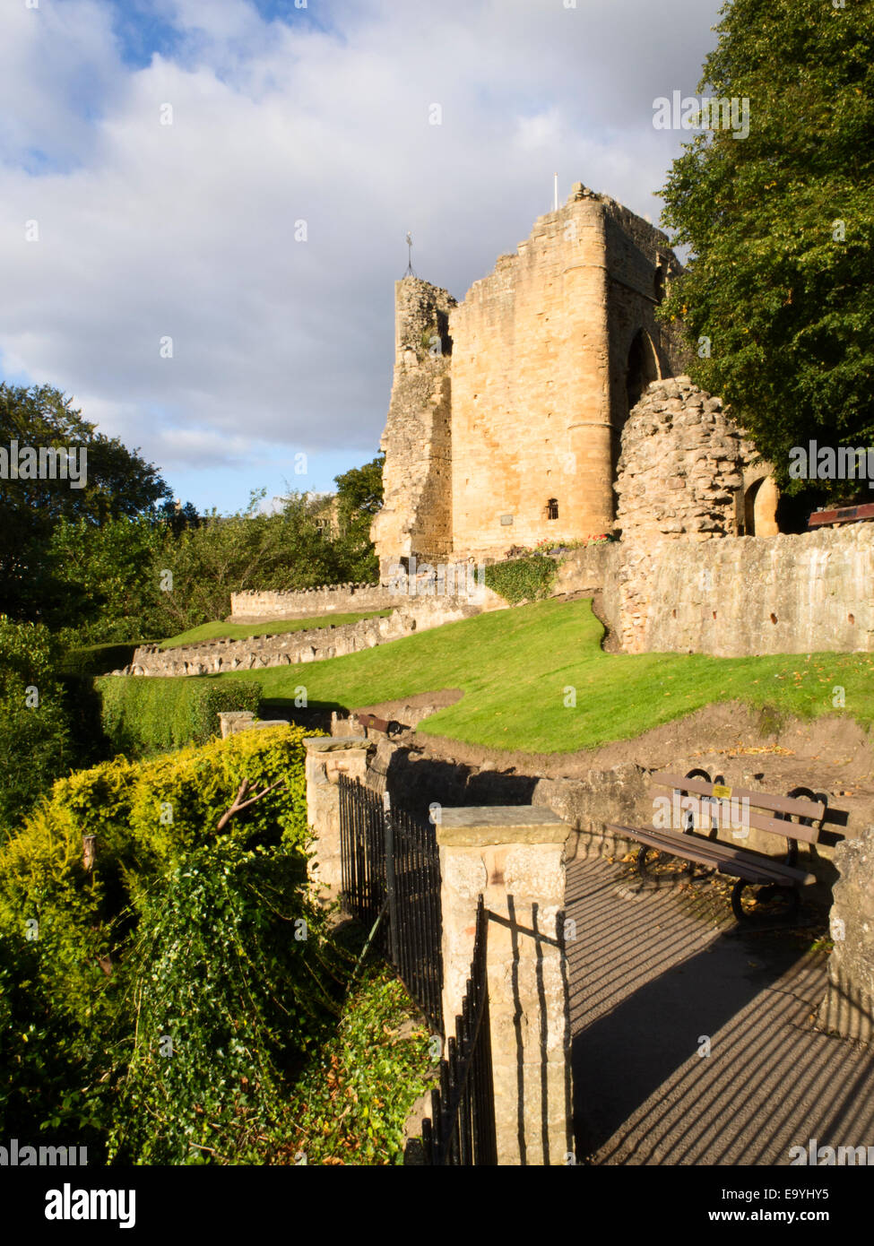 The Kings Tower at Knaresborough Castle North Yorkshire England Stock ...