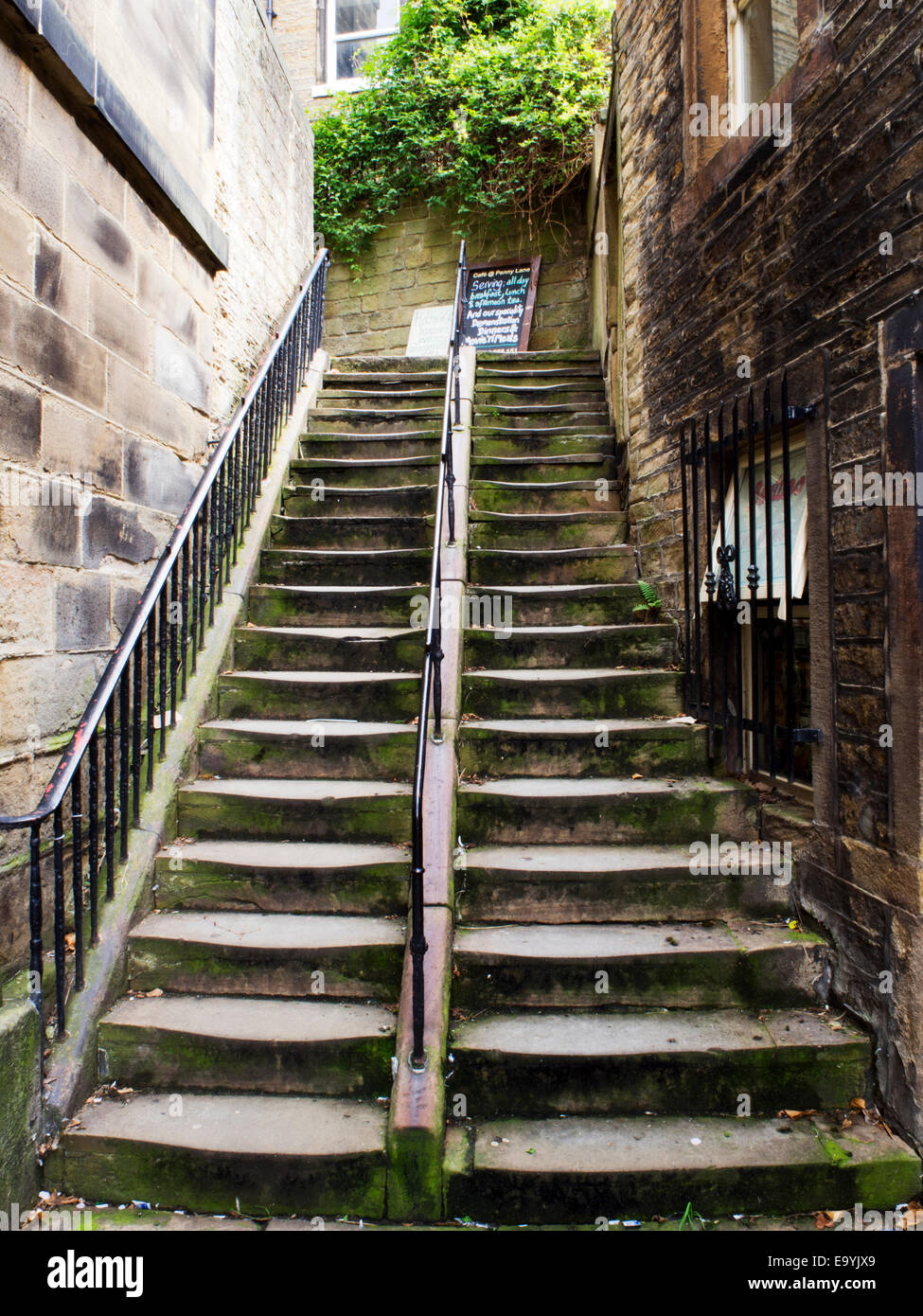 Church Steps in Holmfirth West Yorkshire England Stock Photo - Alamy