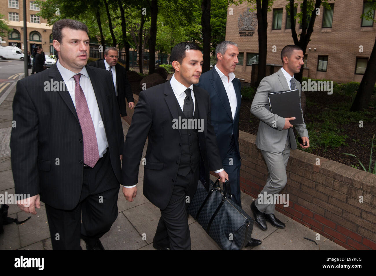 Brothers Costas and George Panayiotou arrive with their father Andreas ...