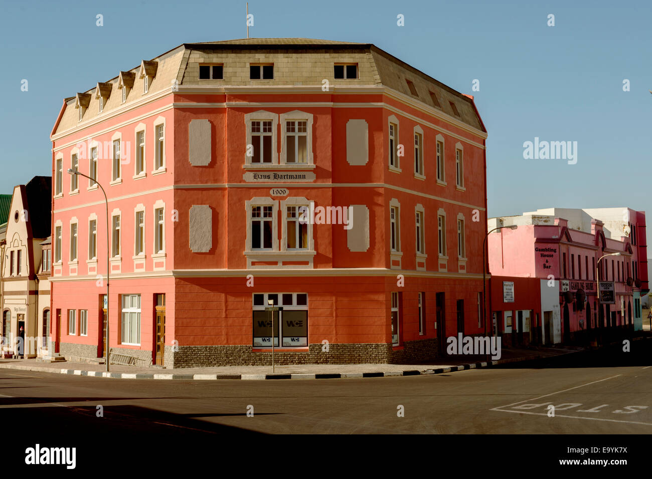 Classic German style building in Luderitz, Namibia Stock Photo - Alamy