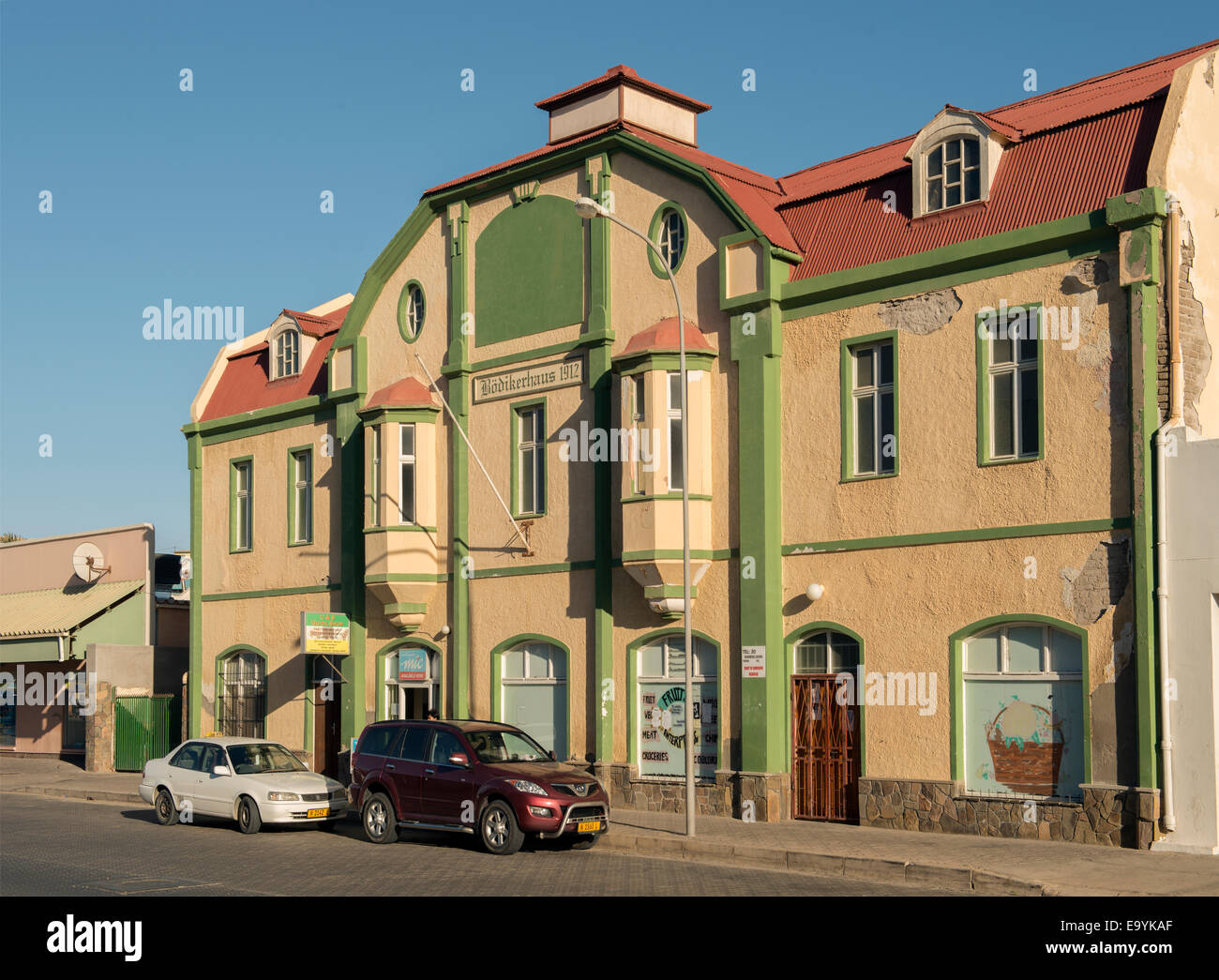 Classic German style building in Luderitz, Namibia Stock Photo - Alamy