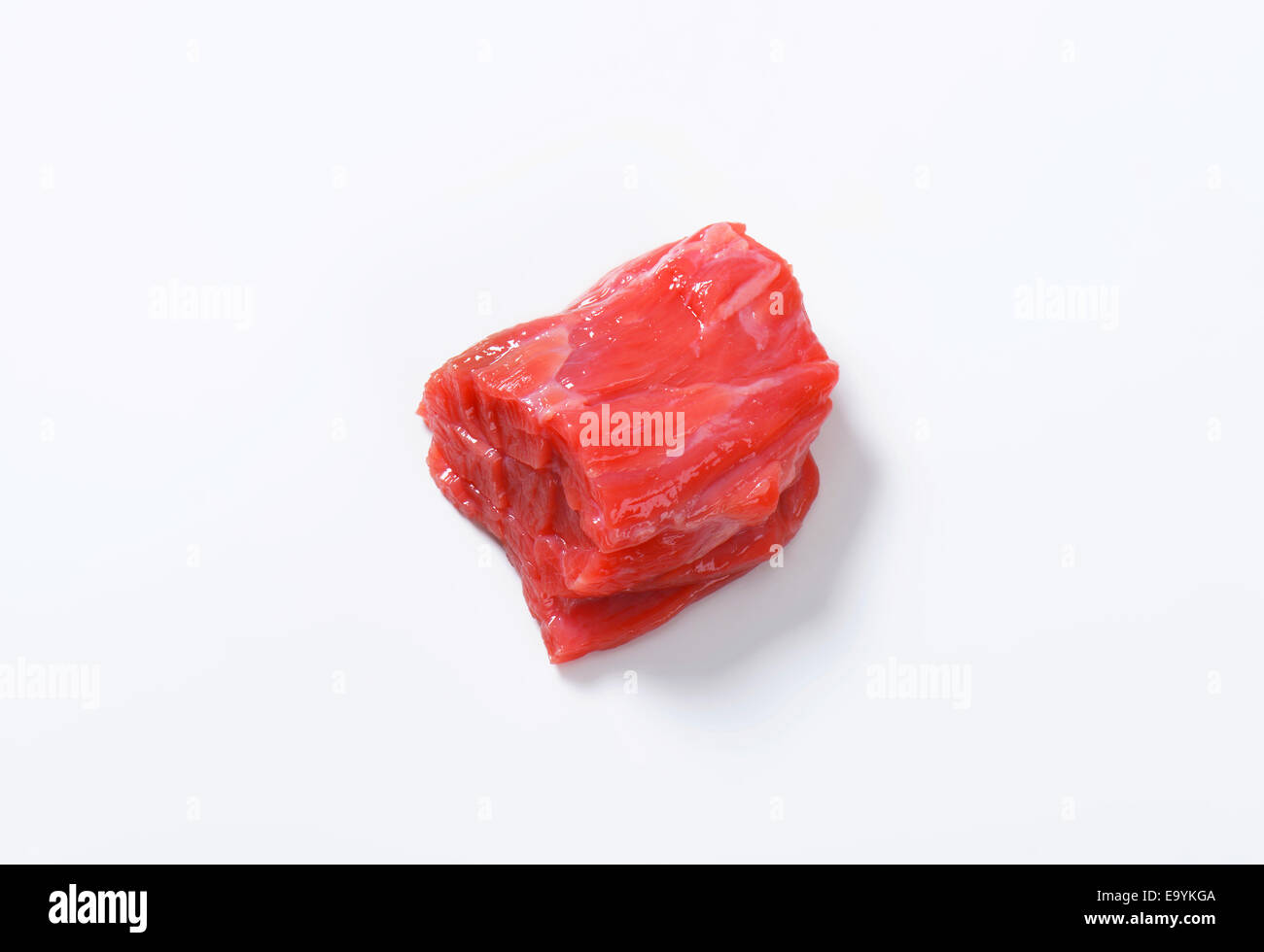 Chunk of raw beef steak Stock Photo - Alamy