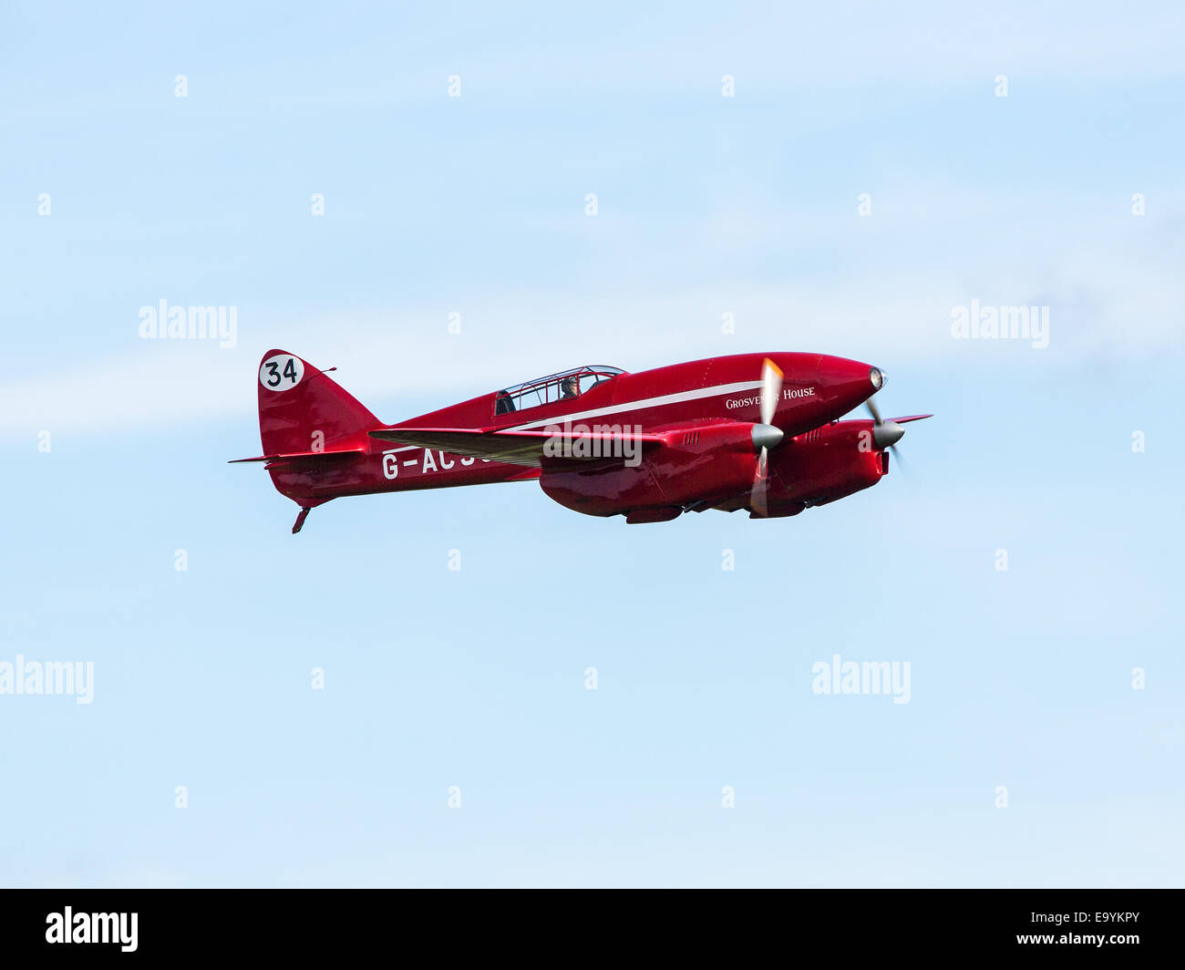 Restored De Havilland DH88 "Comet Racer" G-ACSS "Grosvenor House ...