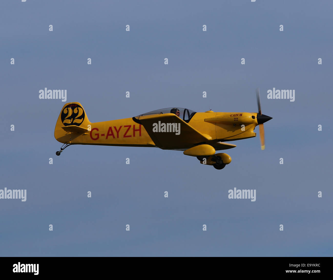 Taylor Titch G-AYZH "Catch-22" light aircraft flown by Trevor Jarvis at ...