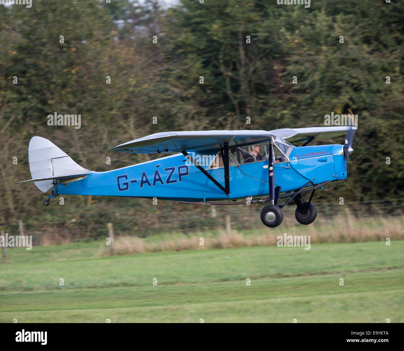 Preserved de Havilland DH.80A Puss Moth aircraft G-AAZP flying at Old ...