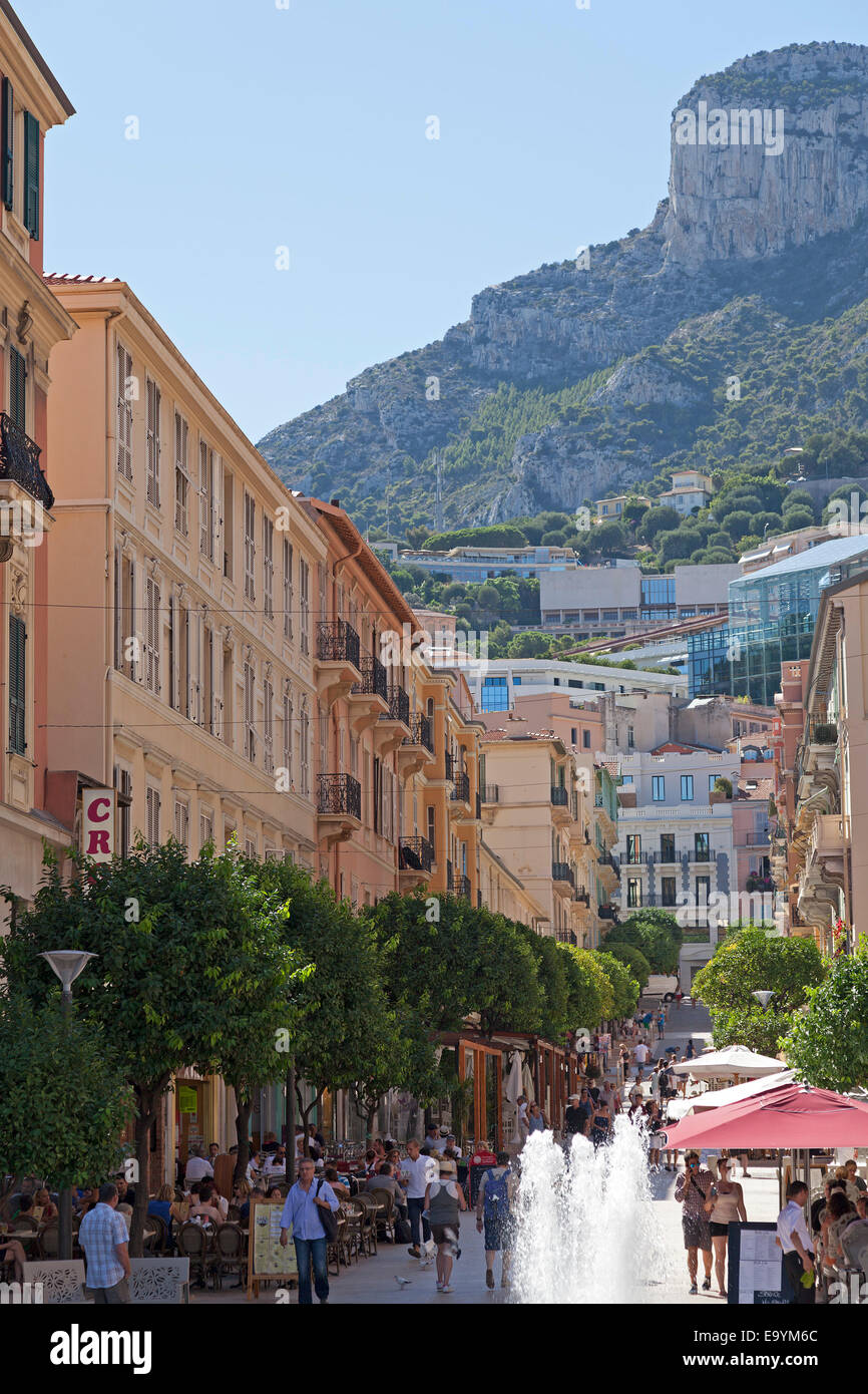 shopping street, Principality of Monaco, Cote d´Azur Stock Photo - Alamy