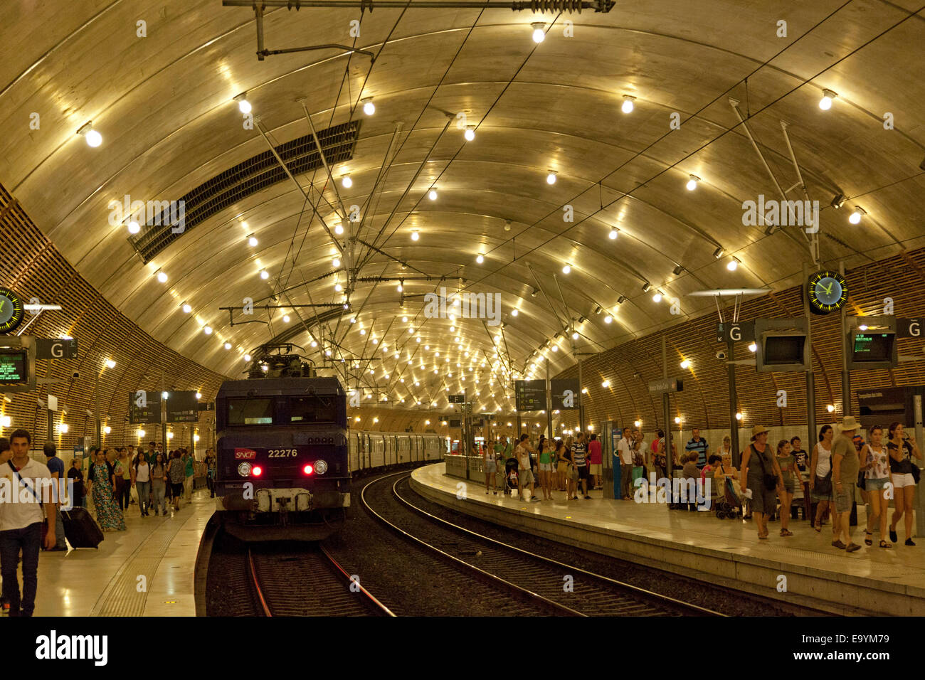 train station, Monaco, Cote d´Azur,Principality of Monaco Stock Photo ...