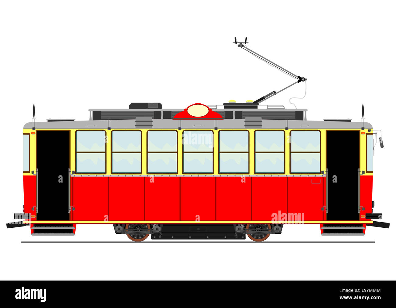 Pantograph public tramway Cut Out Stock Images & Pictures - Alamy
