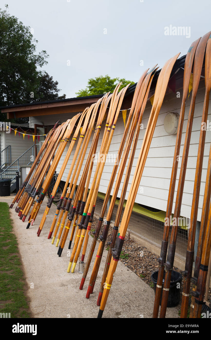 Stacked rowing oars hi-res stock photography and images - Alamy