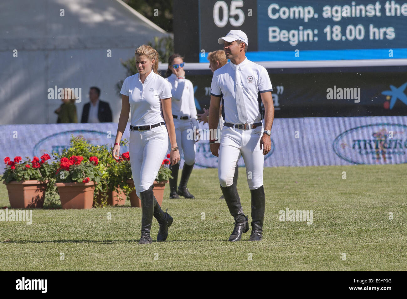 ATHINA ONASSIS DE MIRANDA and her husband DODA MIRANDA during the ...
