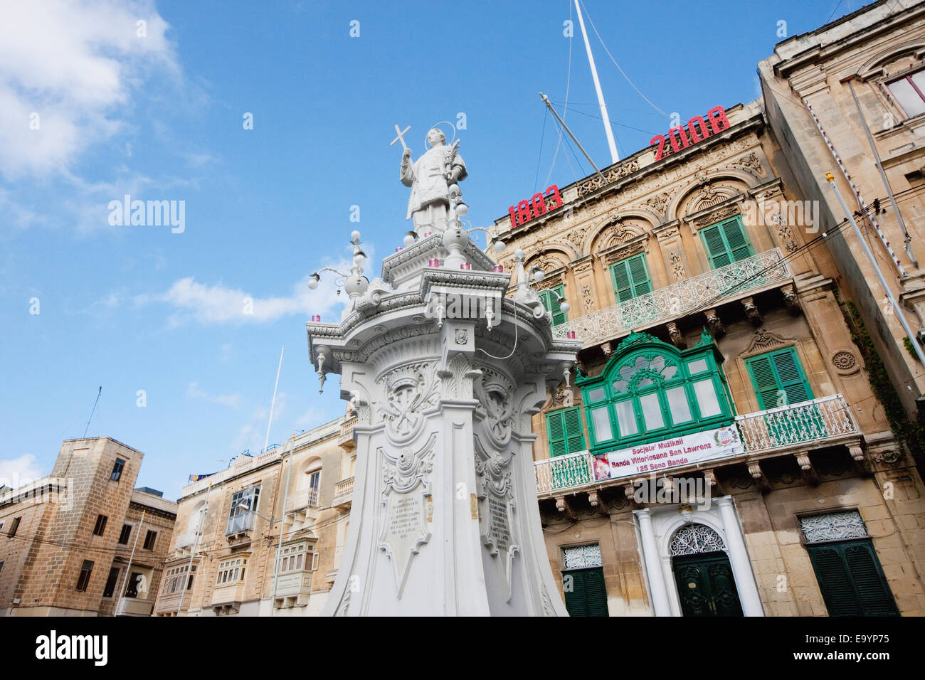 Statue Of St. Lawrence On Misrah Ir-Rebha, Vittoriosa (Birgu), Malta ...