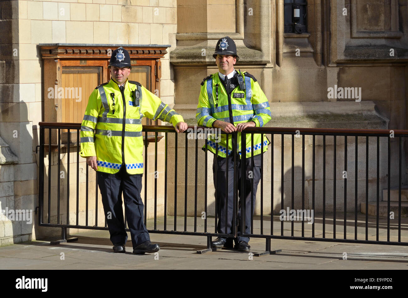 London, England, UK. Police officers on duty outside the Houses of ...