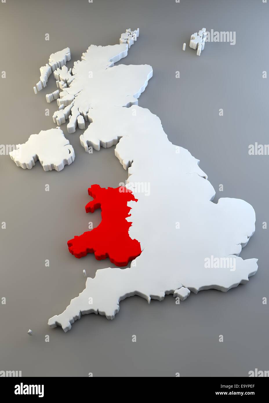 England ireland scotland wales map hi-res stock photography and images ...