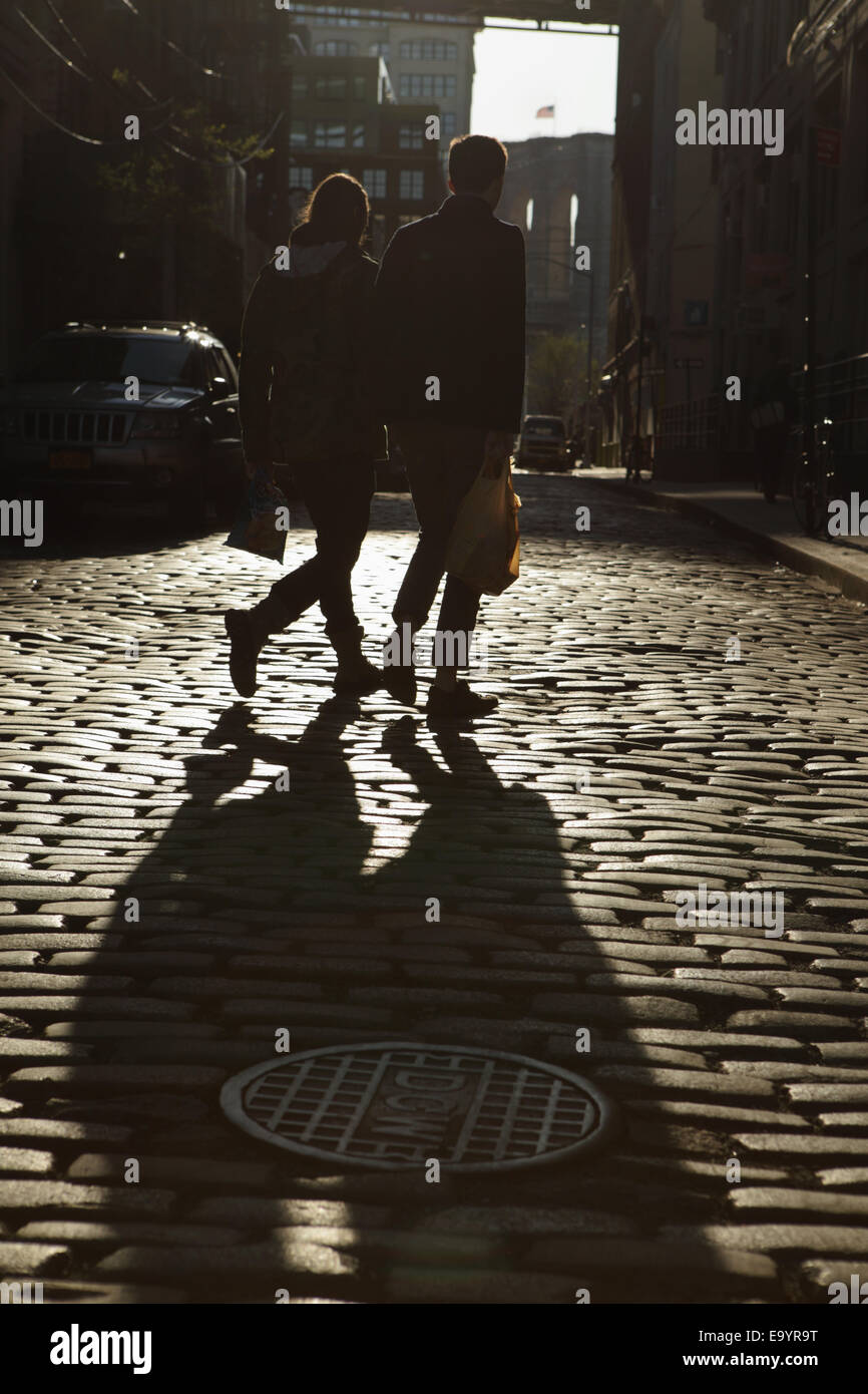 People walking street distance High Resolution Stock Photography and ...