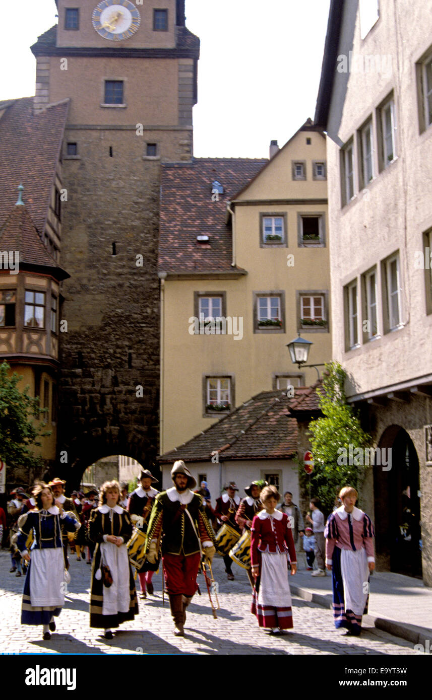 locals in historic vintage dress march in religious festival in ...