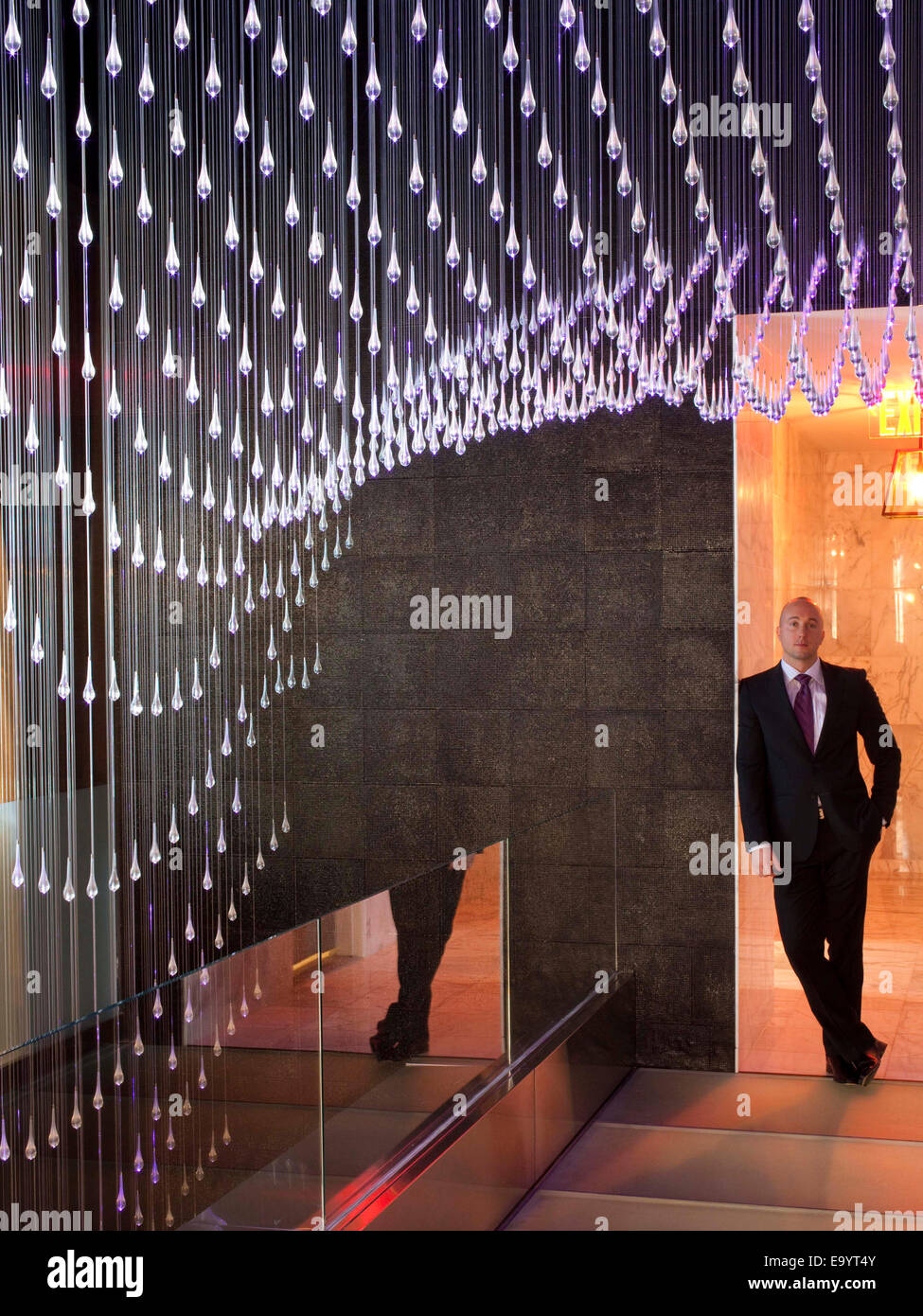 man in suite in Hotel Lobby Stock Photo - Alamy