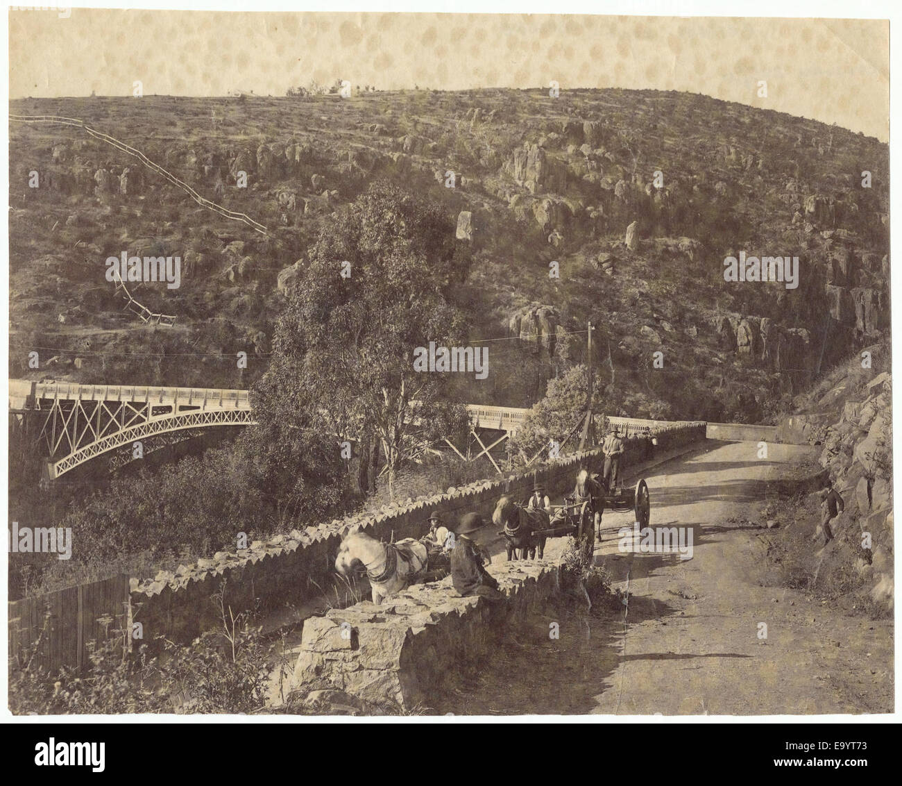 Photograph showcasing Kings Bridge in Launceston, Tasmania, around the ...