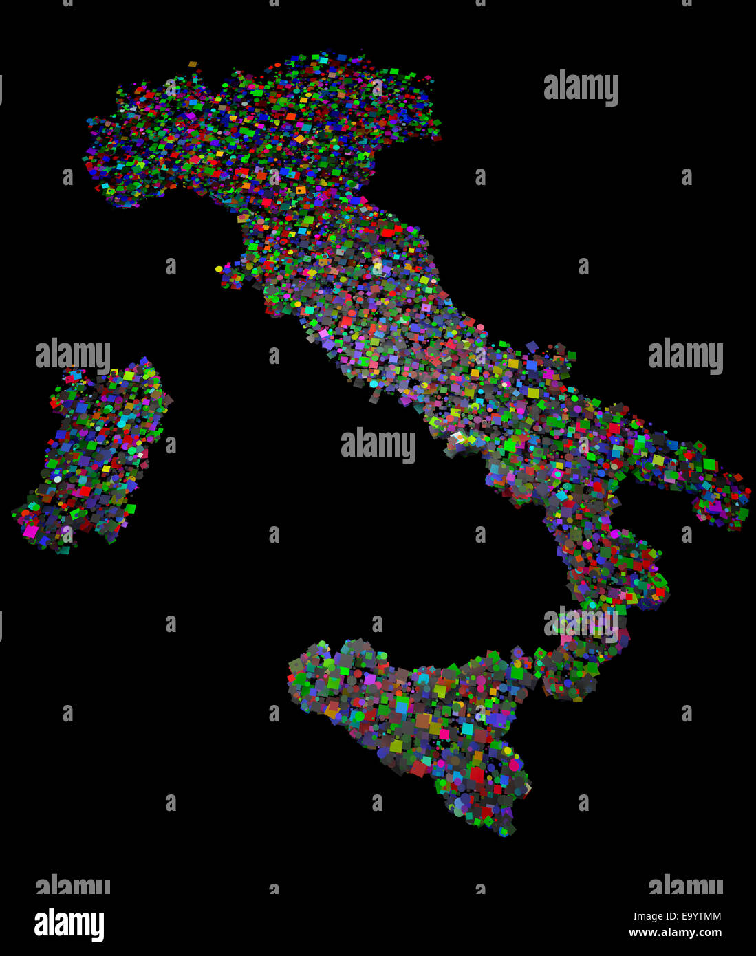 Background italy map hi-res stock photography and images - Alamy