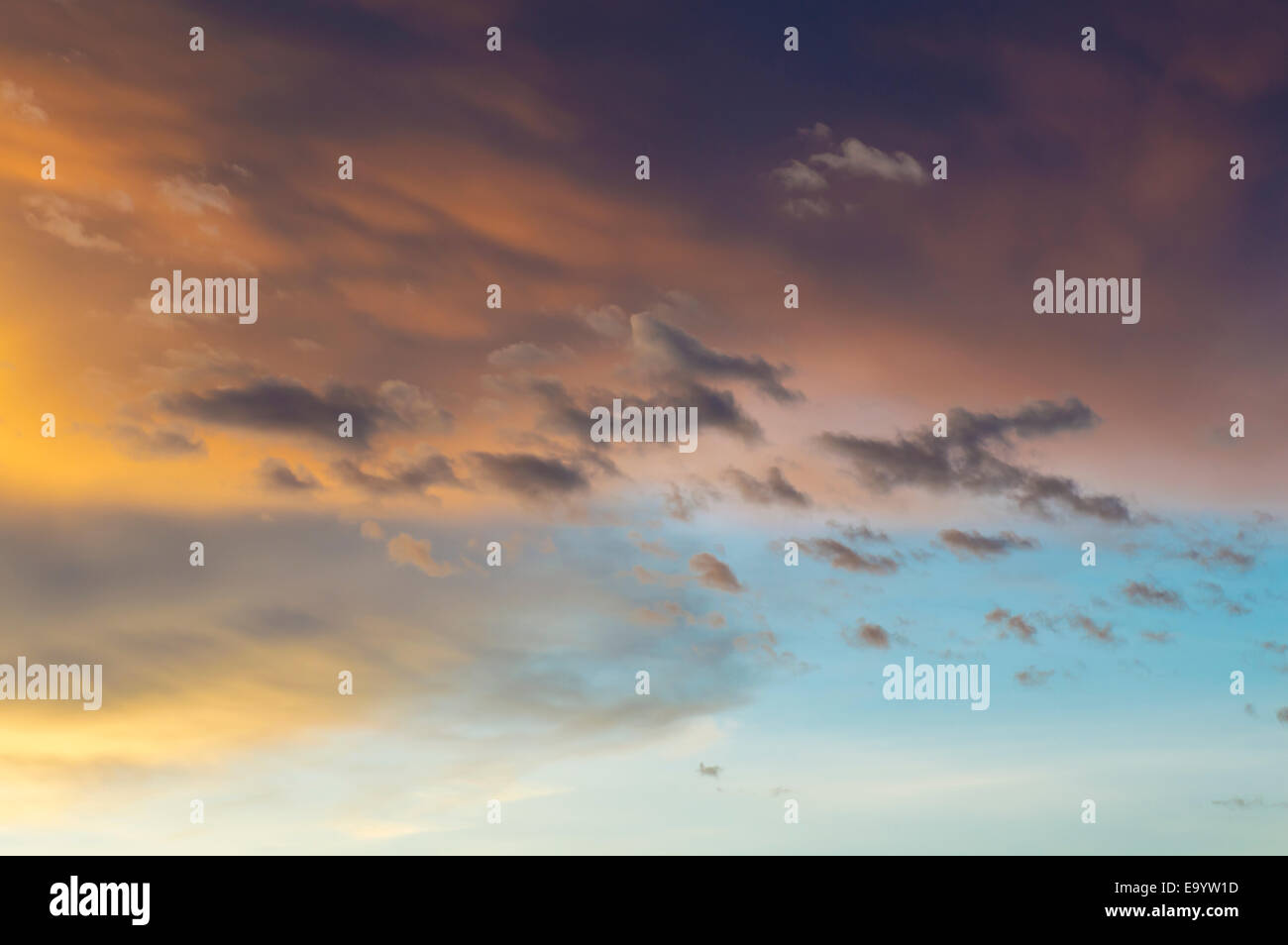 Beautiful orange sunset Stock Photo - Alamy