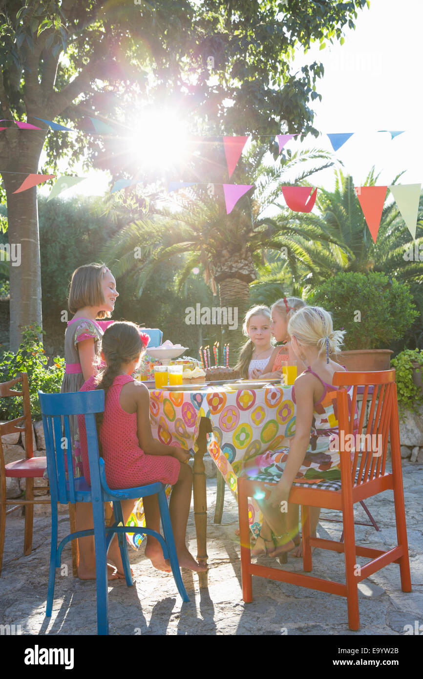 Child birthday table garden hi-res stock photography and images - Alamy