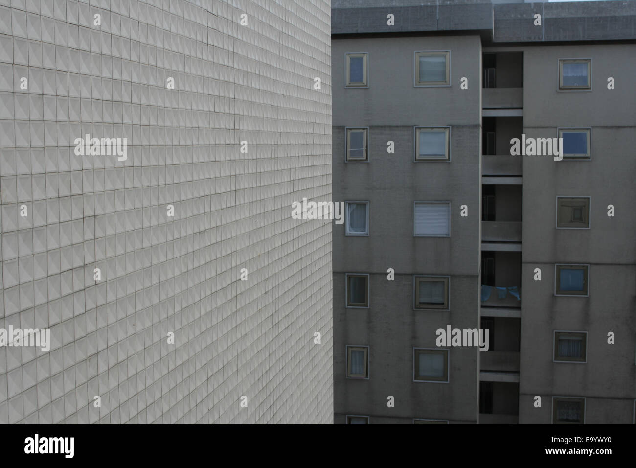 wall and windows of an apartment block Stock Photo - Alamy