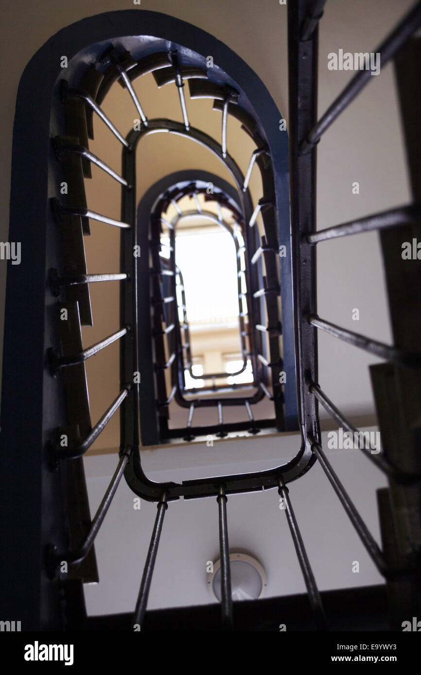spiral staircase in paris viewed from above Stock Photo - Alamy