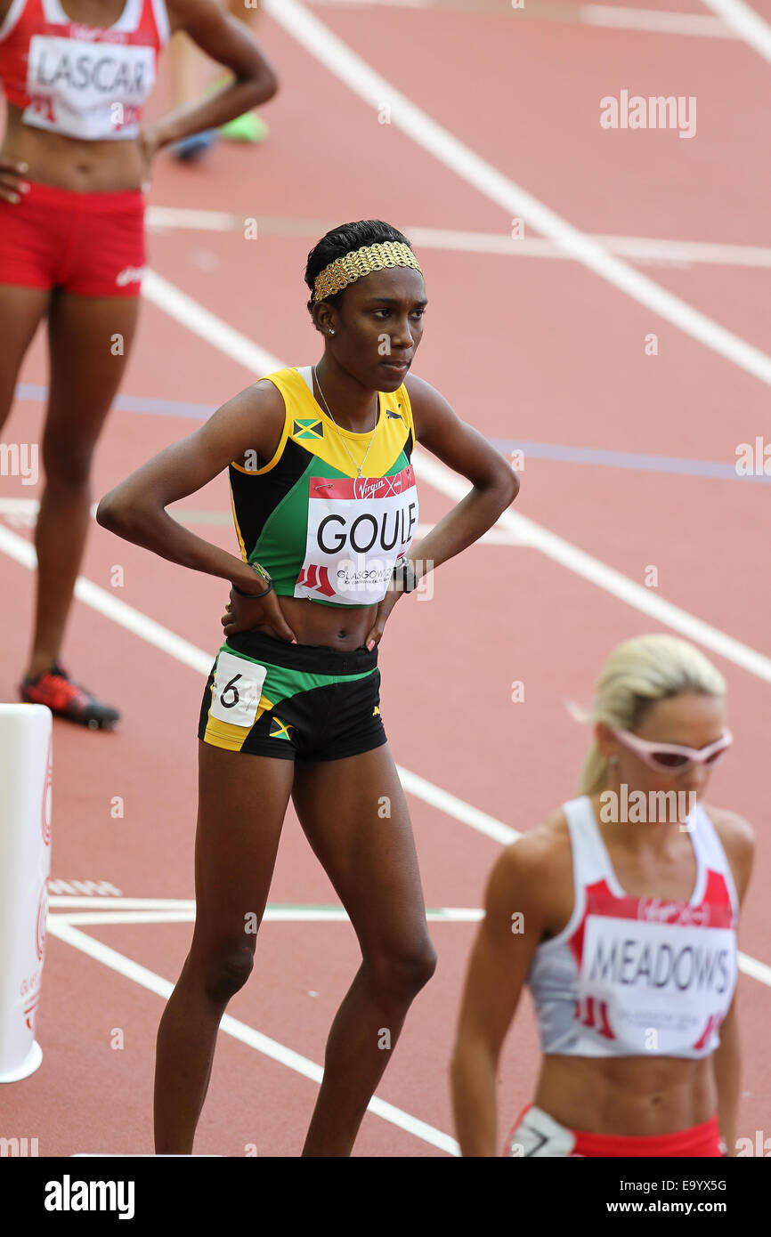 Natoya GOULE of Jamaica in the athletics in the Womens 800 metres heats ...