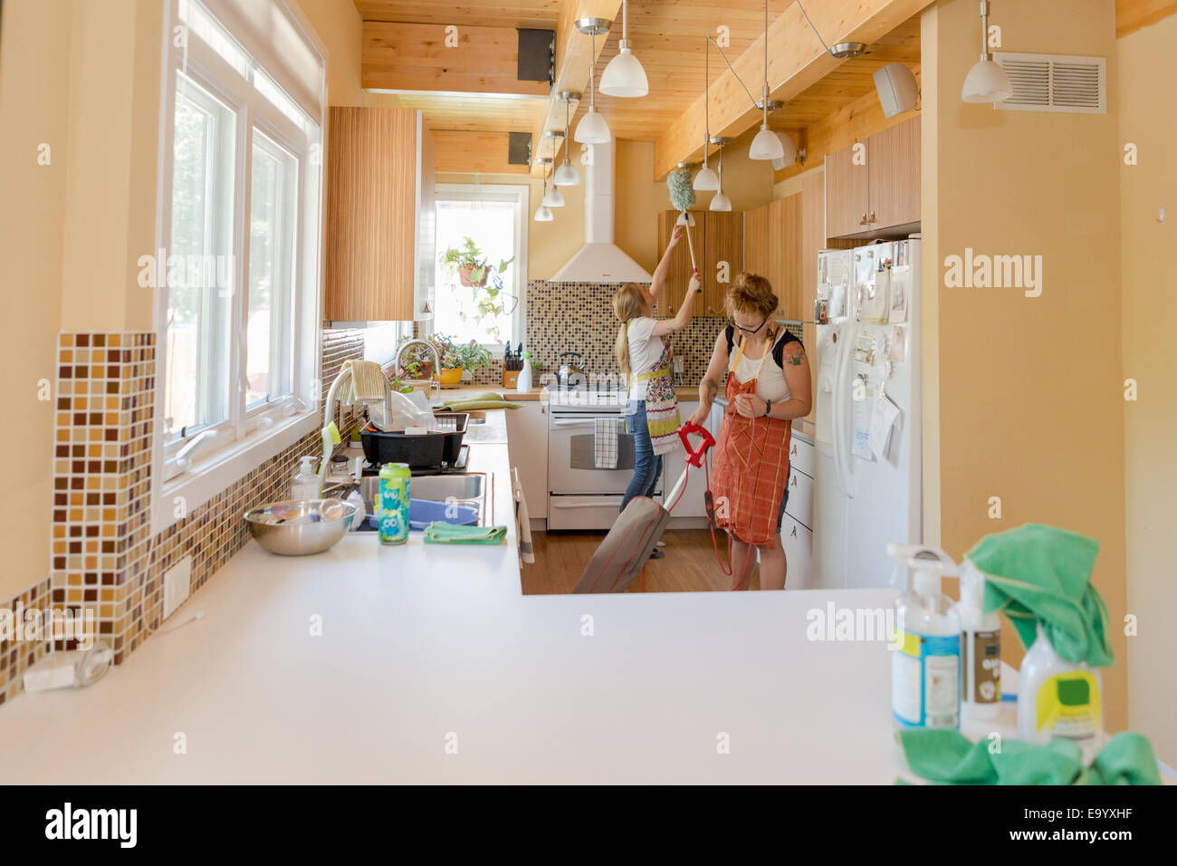 Kitchen cabinet cleaning hi-res stock photography and images - Alamy