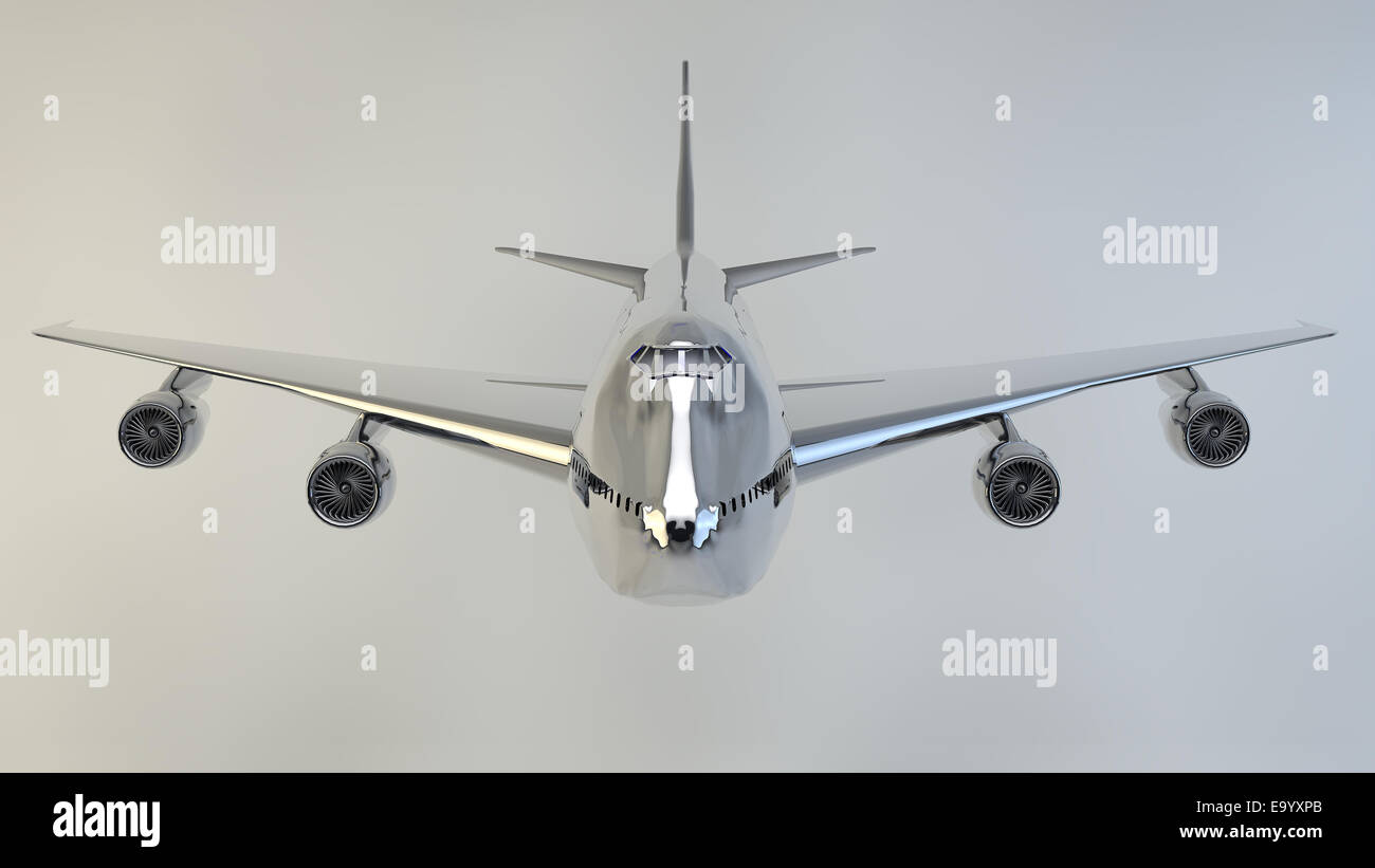 Vector airplane boeing 747 Stock Photo - Alamy