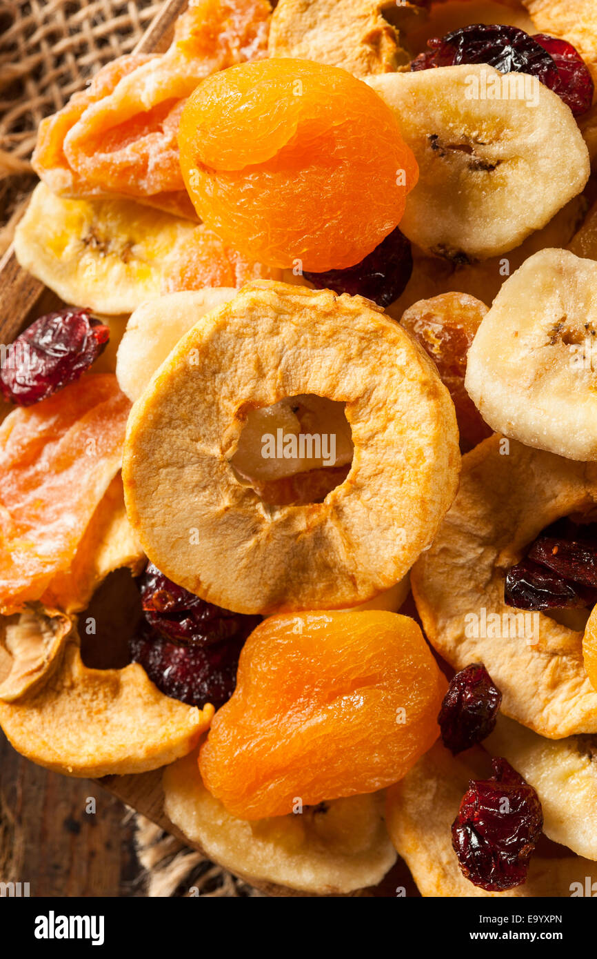 Organic Healthy Assorted Dried Fruit on a Plate Stock Photo - Alamy