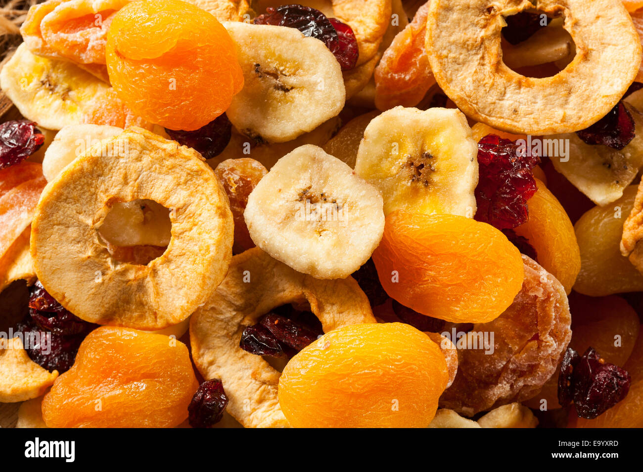 Organic Healthy Assorted Dried Fruit on a Plate Stock Photo - Alamy