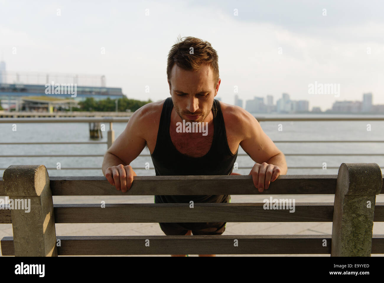 Person At The Bench High Resolution Stock Photography and Images - Alamy
