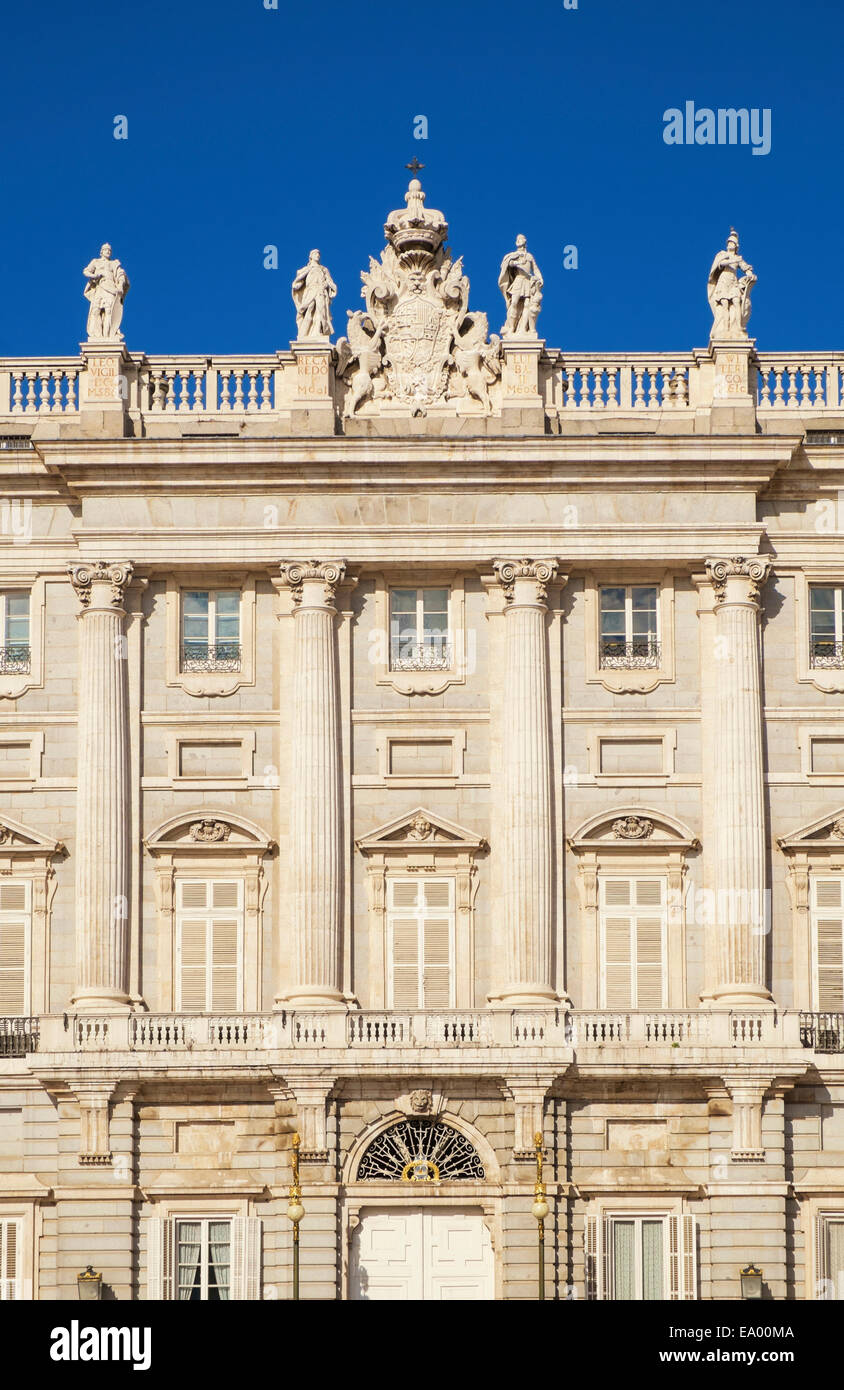 Exterior of Palacio Real Royal Palace Madrid Spain Europe Stock Photo ...