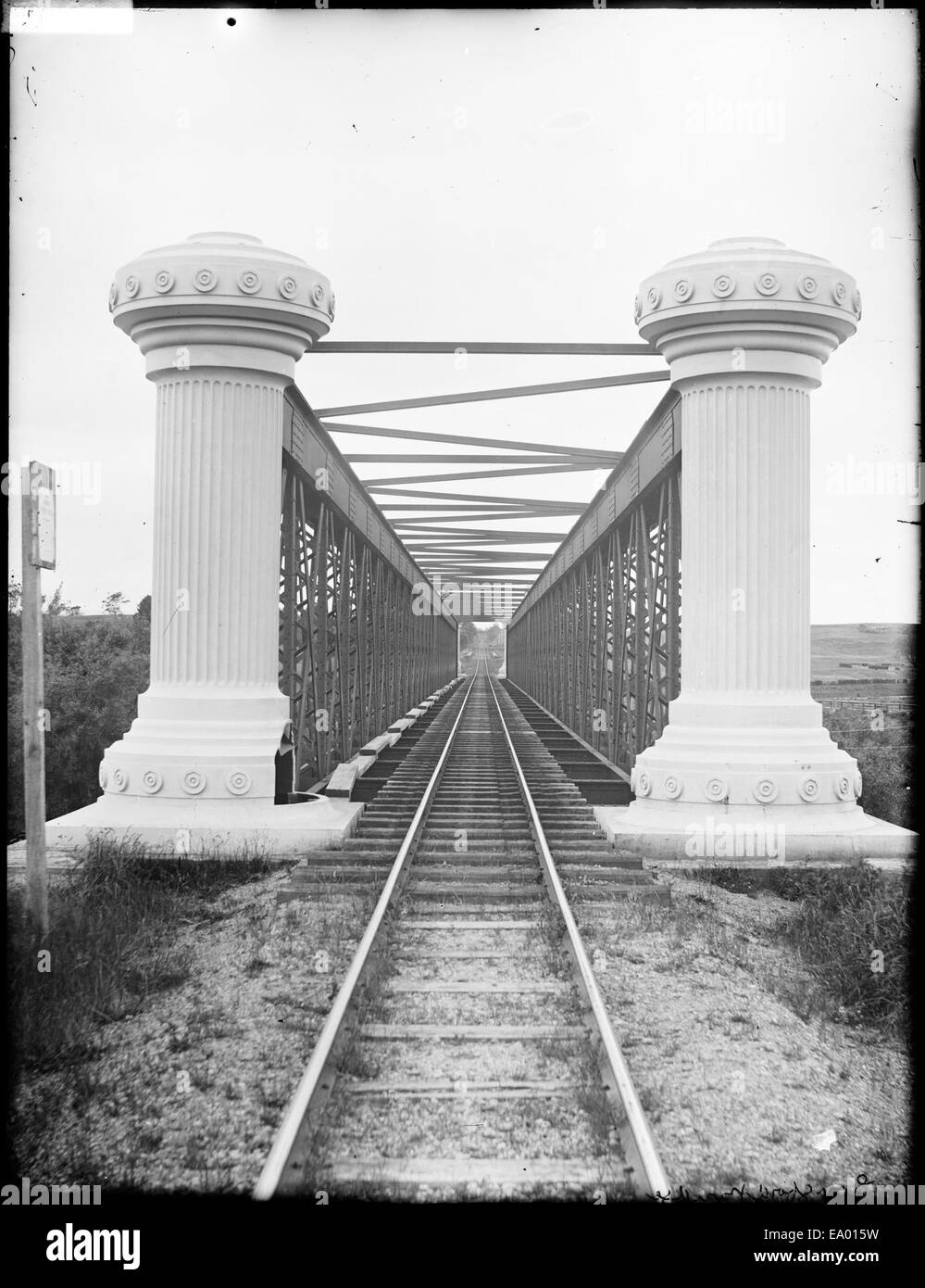 This photograph shows the Railway Bridge in Longford, Tasmania, a key ...