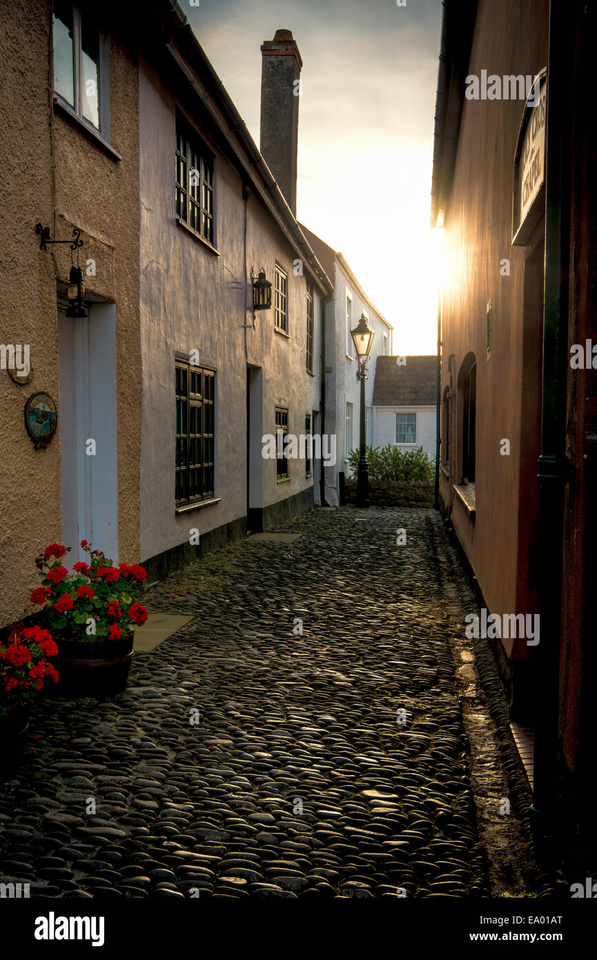Old cobbled alleyway Stock Photo - Alamy