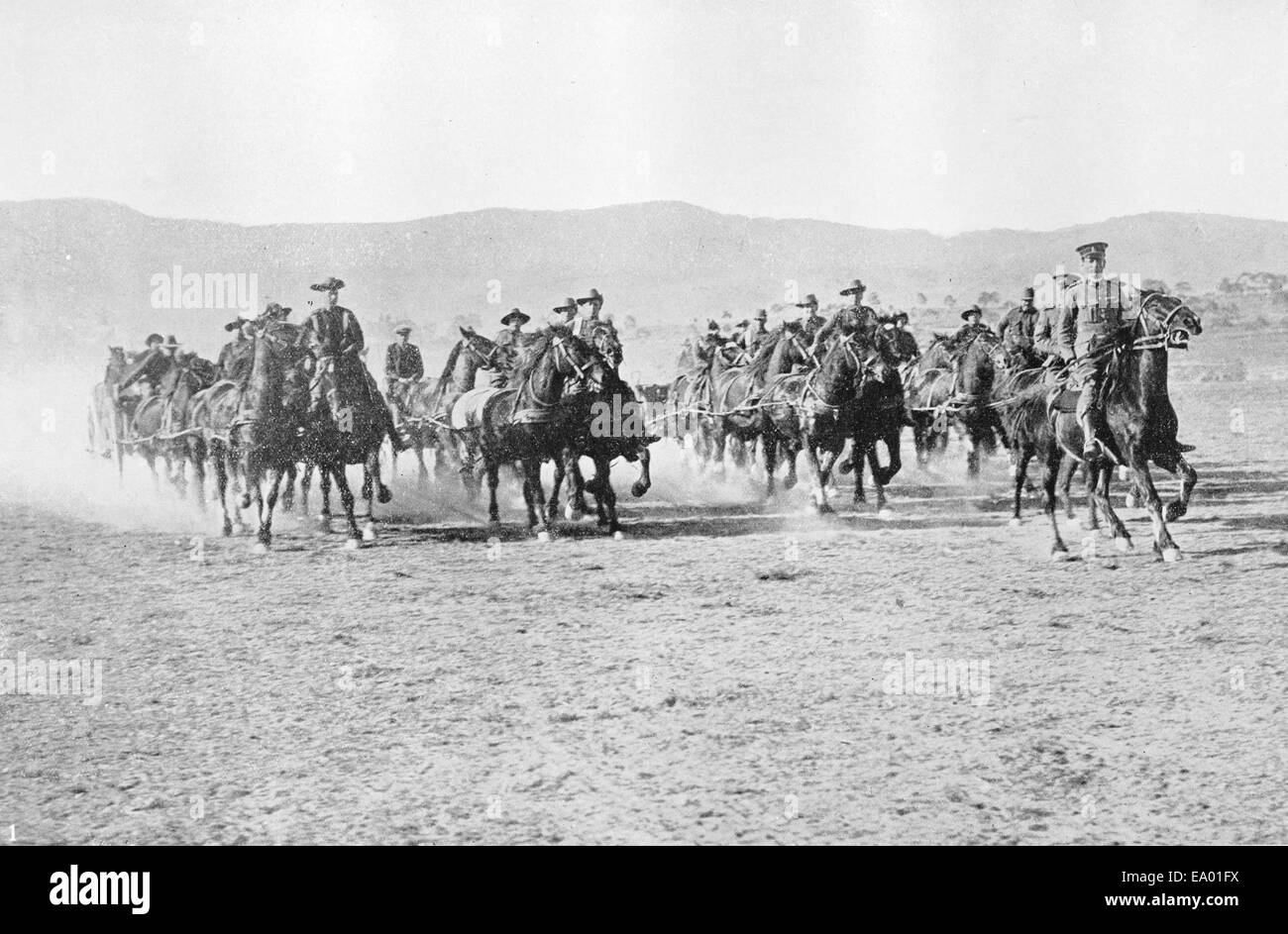 A historical photograph from 1914 showing soldiers at Brighton Camp ...