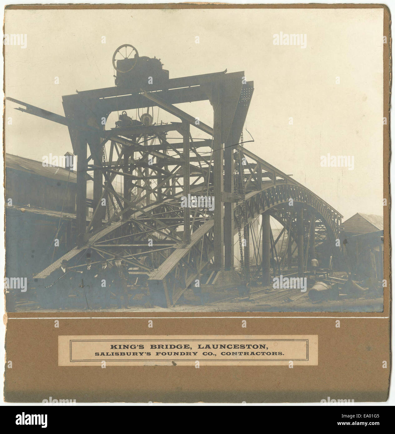 Span of Kings Bridge Launceston under construction at Salisbury's ...